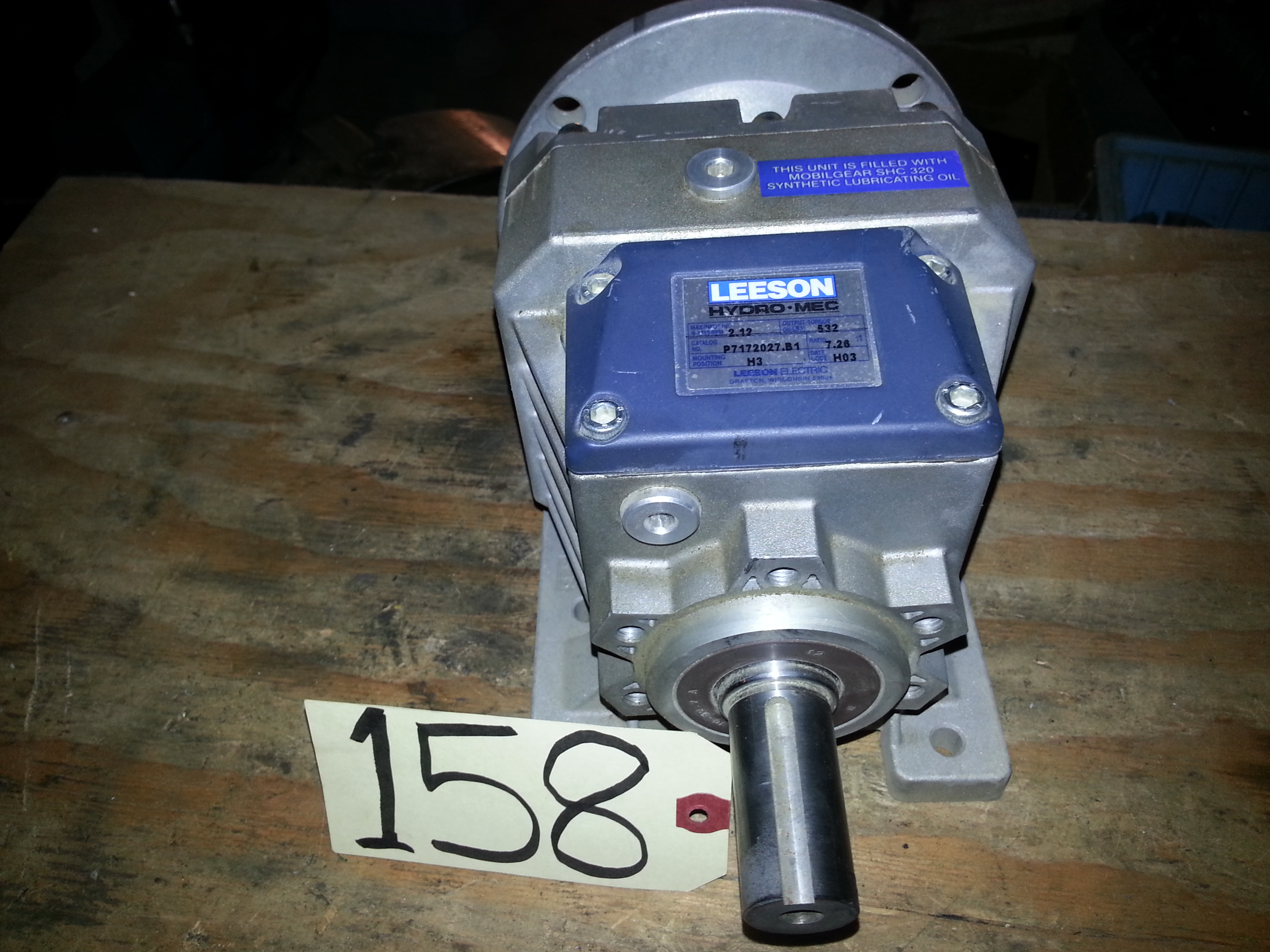 Leeson Hydro-Mec Gear Speed Reducer P7172027.B1