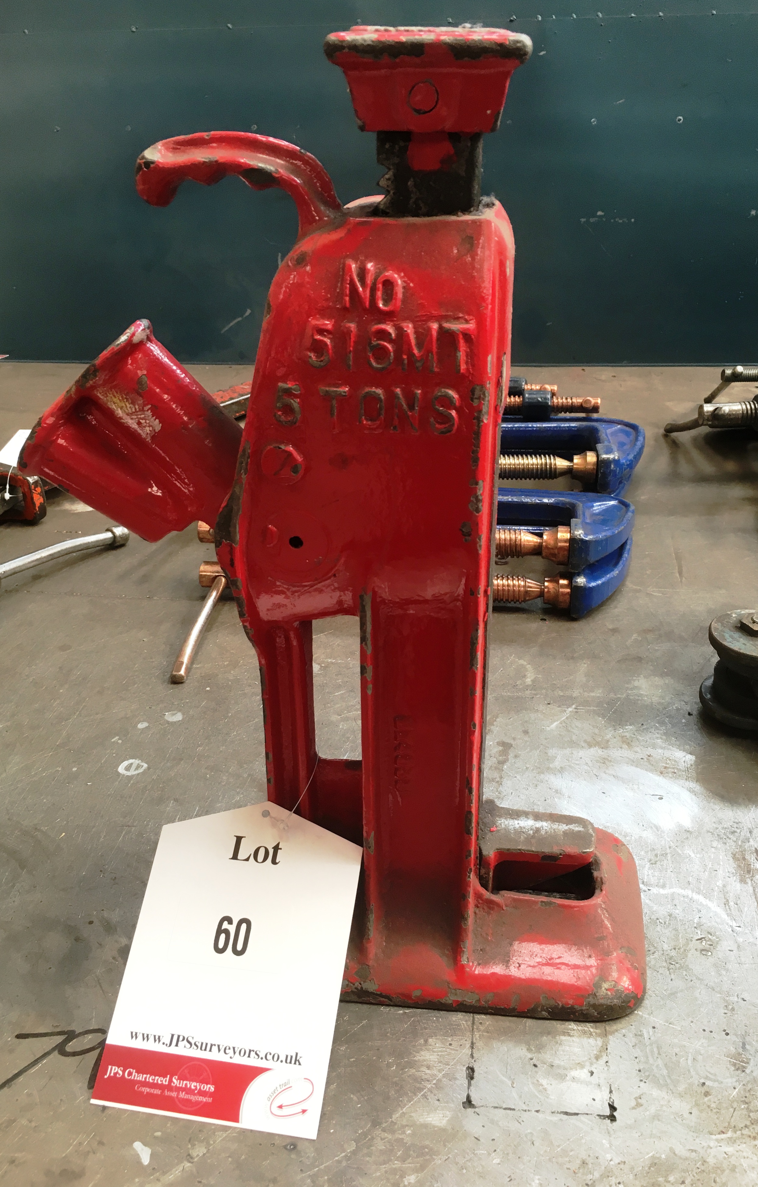 Genuine Duff Barrett 5 Ton Jack Serial No: 516MT