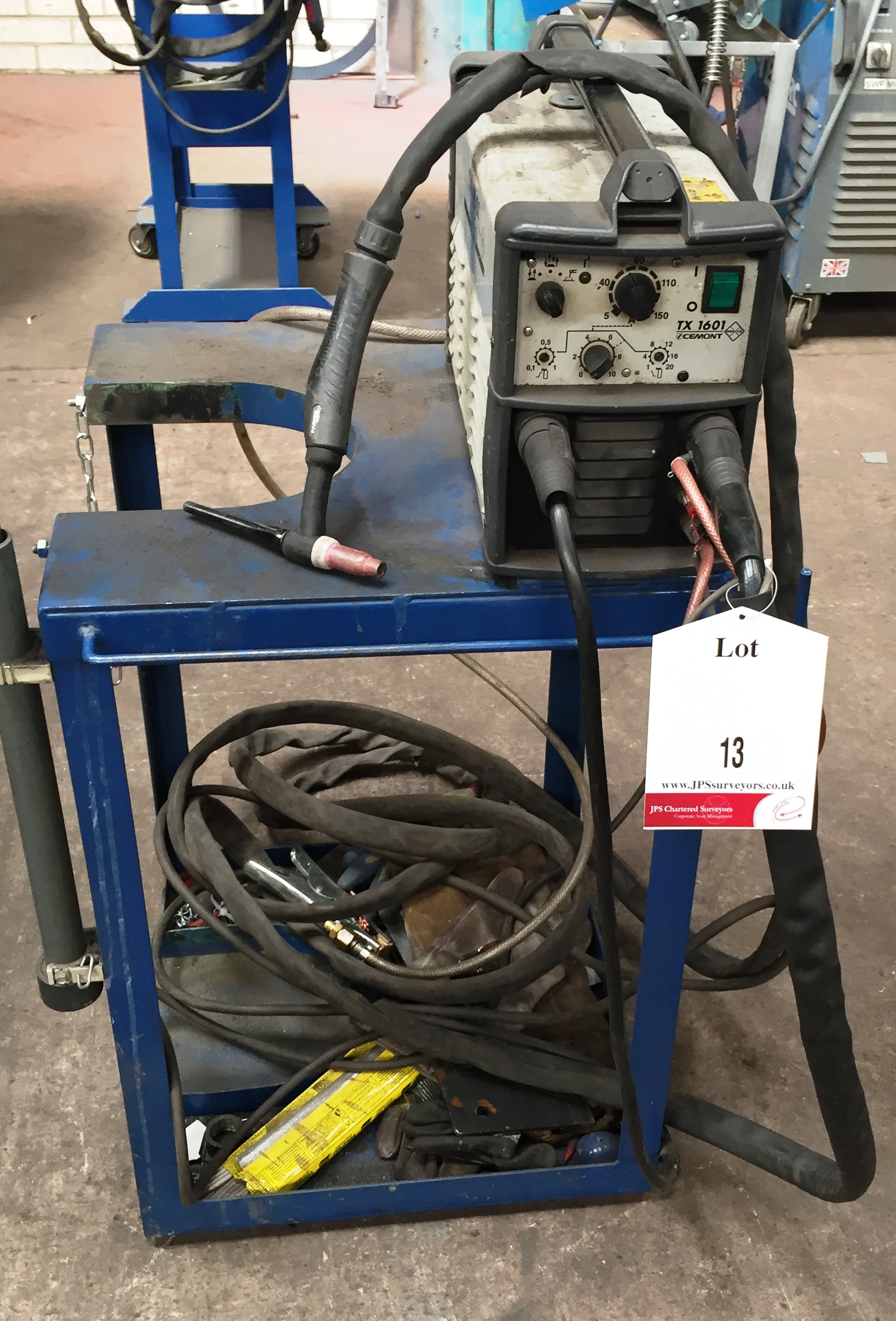 Cemont Arcotech TIG Welder Model: TX 1601 Serial No: P806108 with stand