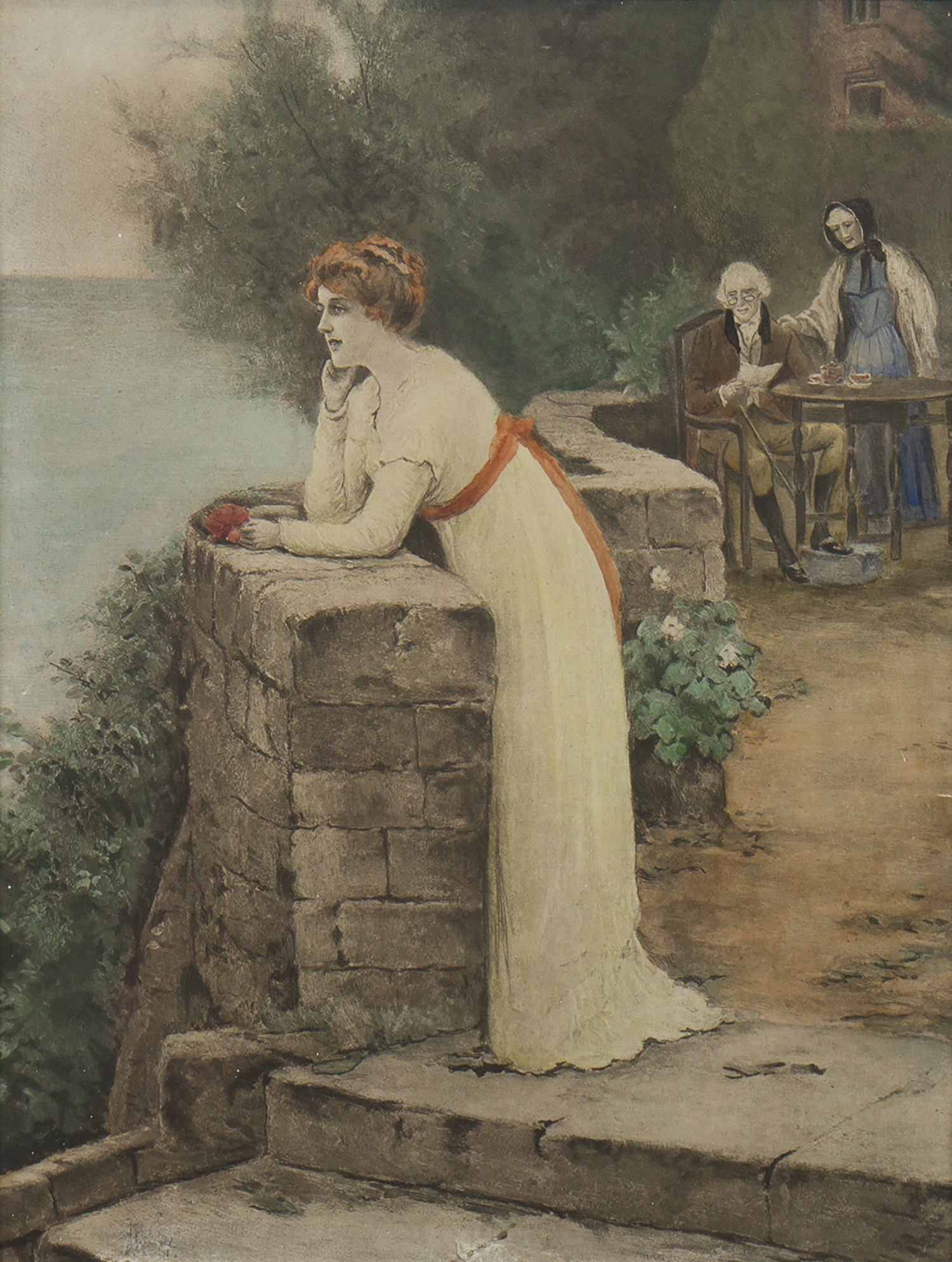 WILLIAM JOHN HENNESSY (IRISH 1839 - 1917), GARDEN TERRACE SCENES (A ...