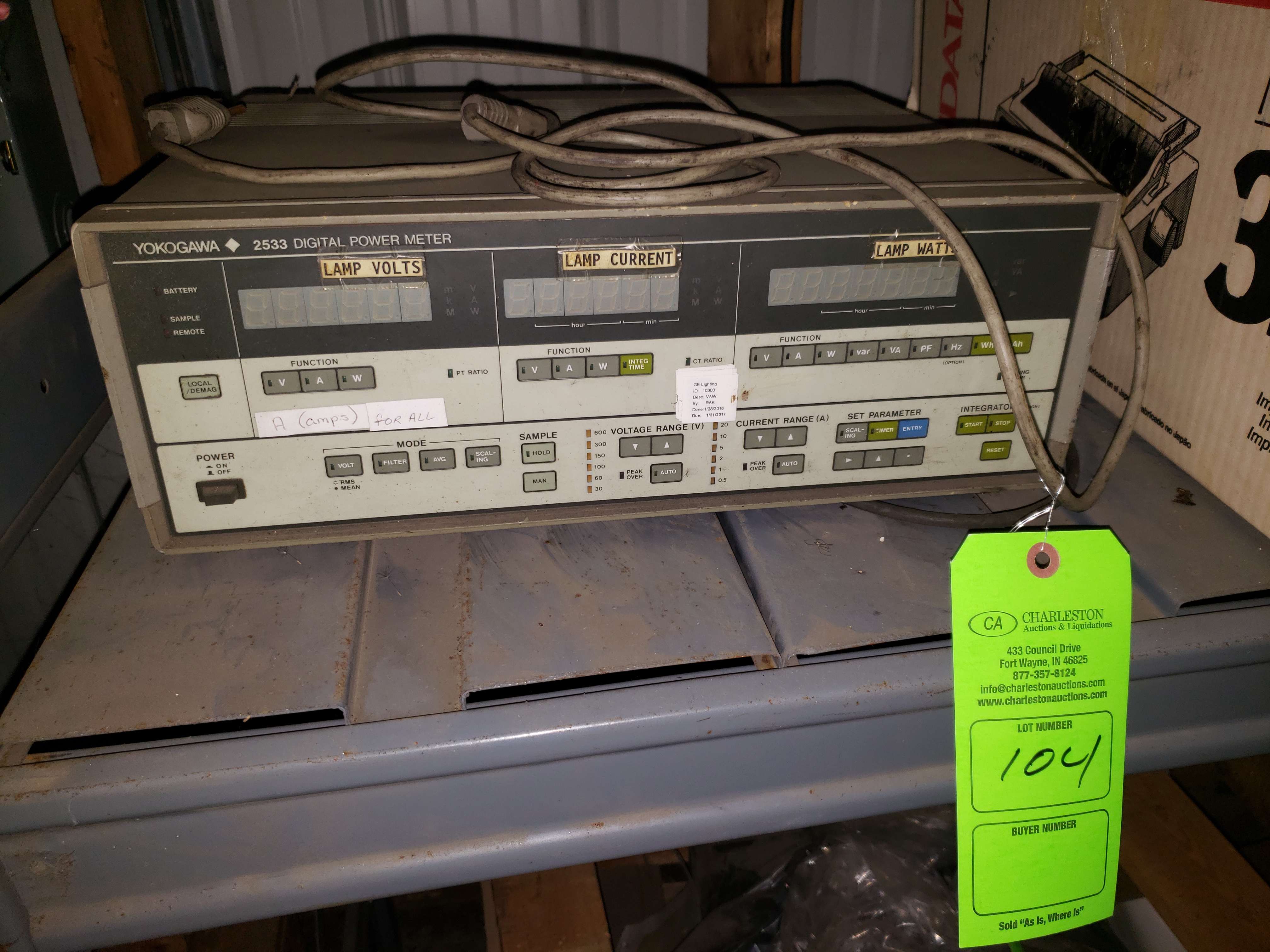 YOKOGAWA 2533 DIGITAL POWER METER