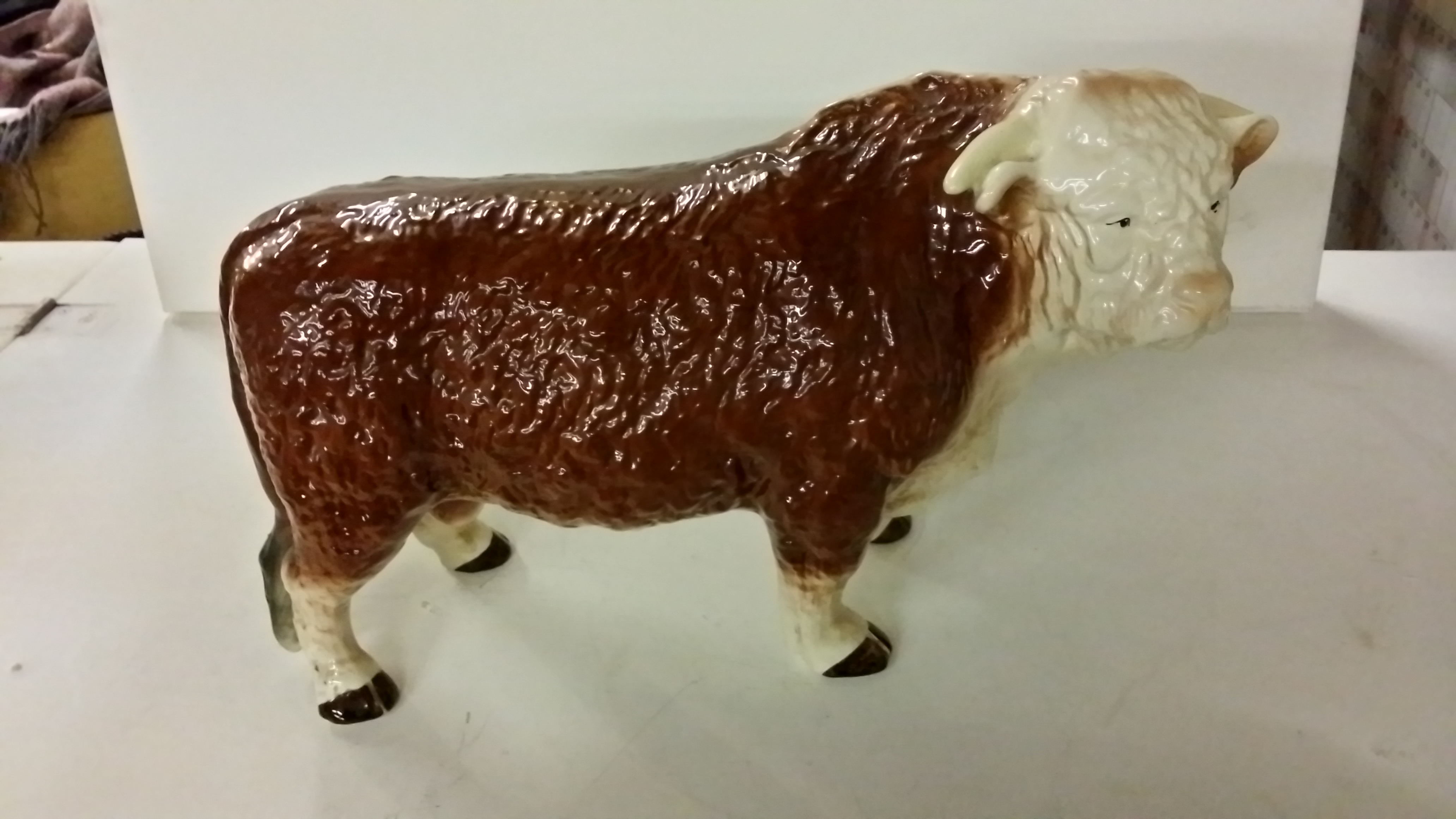 Large ceramic Melba Ware bull.