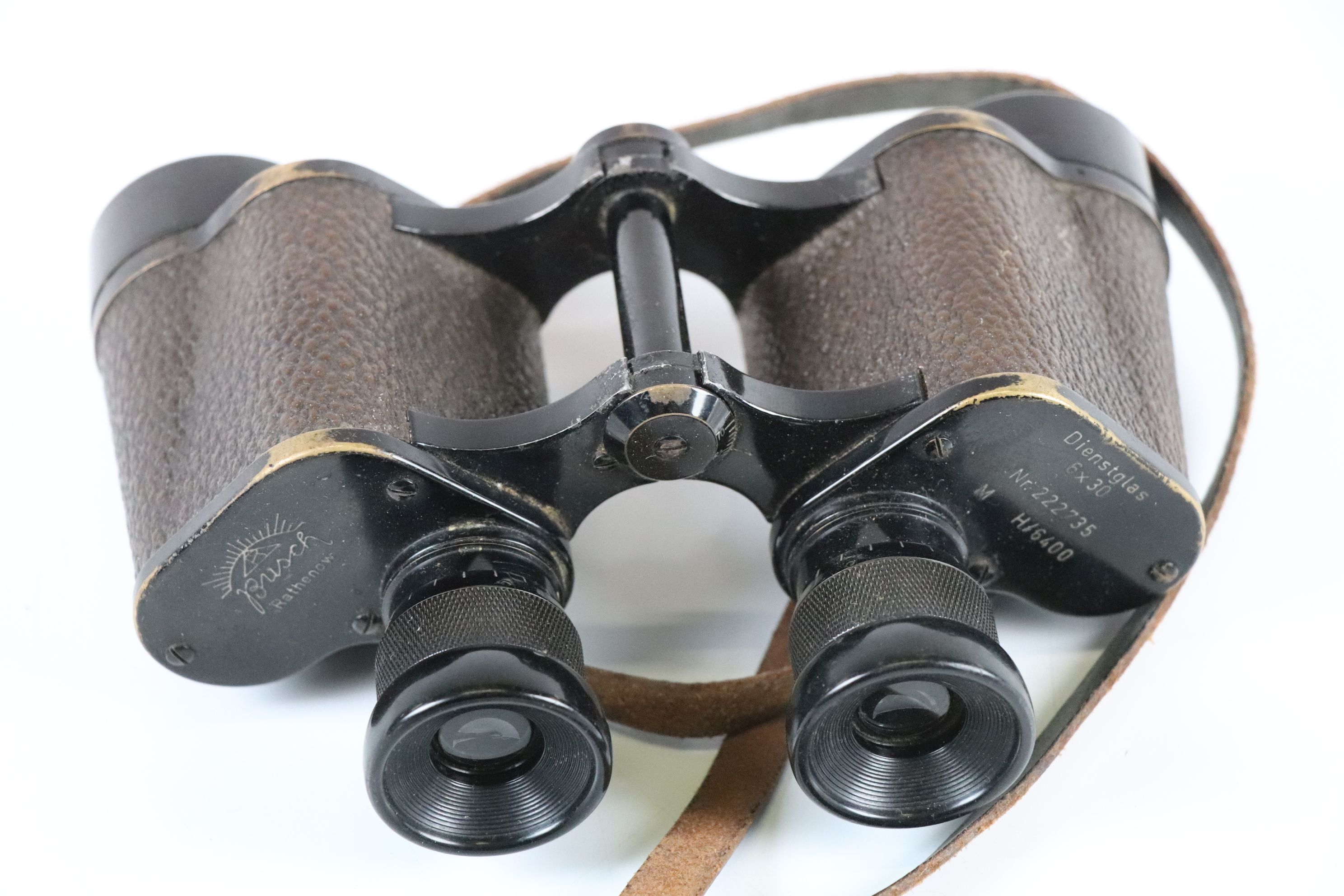 WW2 German Dienstglas 6x30 Nr.222735 H/6400 private purchase field ...