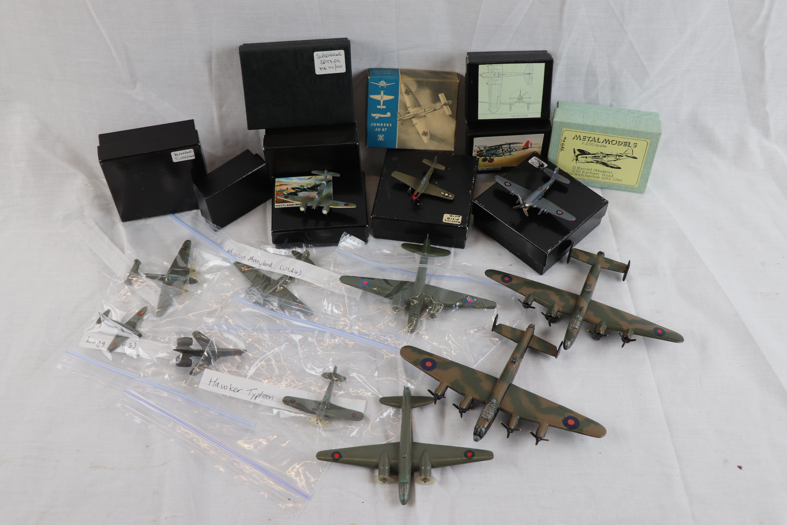 Collection Of Wiking aircraft recognition models.