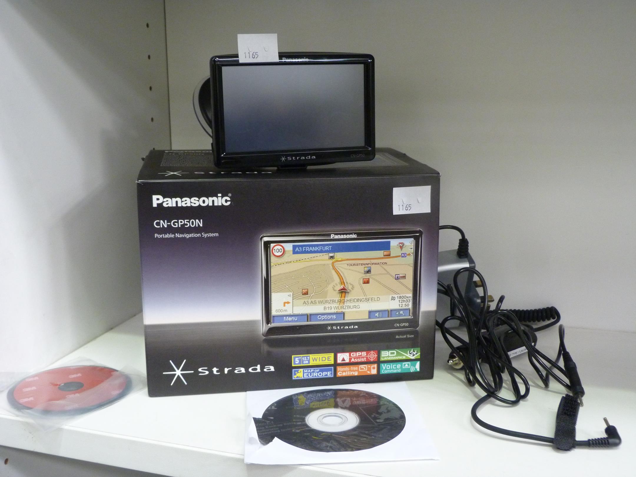 A Portable Panasonic Navigation System CN-GP50N (Boxed) (Est £20-£40)