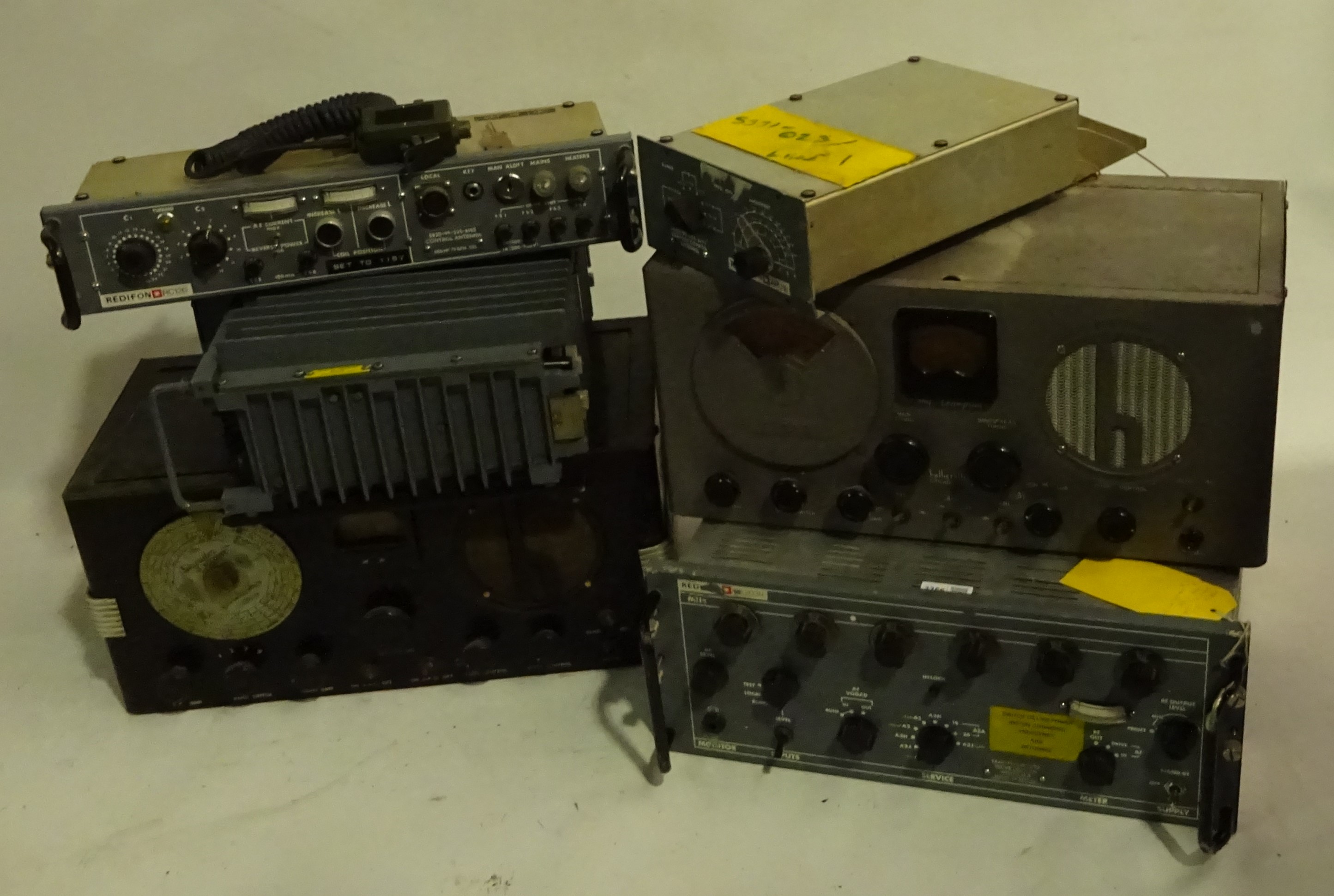 Redifon communication equipment comprising RC126, ARU18, GA481 and ...