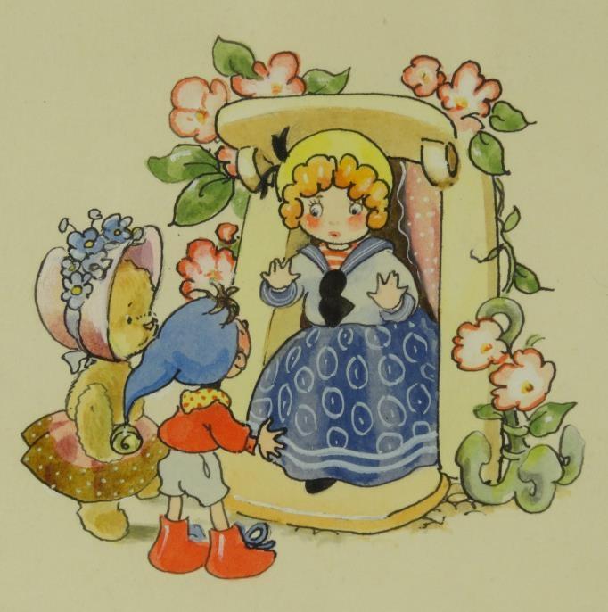 Noddy and His Car with Monkey Driving Past, Mr Wobbly Man with Tessie ...