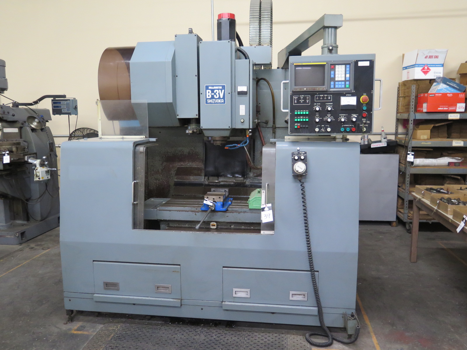 Shizuoka Millmaster B-3V CNC Vertical Machining Center s/n 67033 w ...