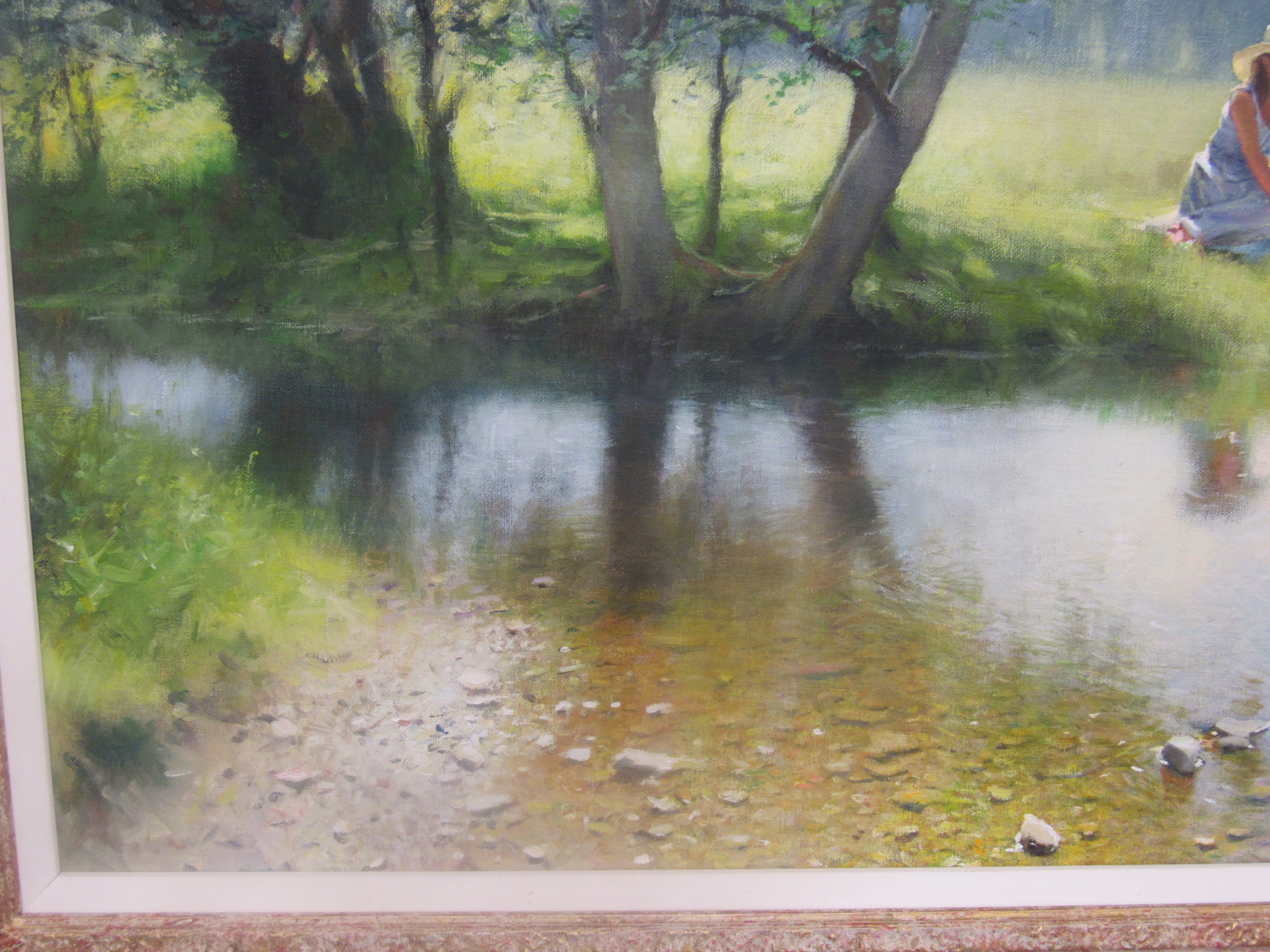 Tony Sheath, British 1851 - 1931"A large Landscape with Mother and ...