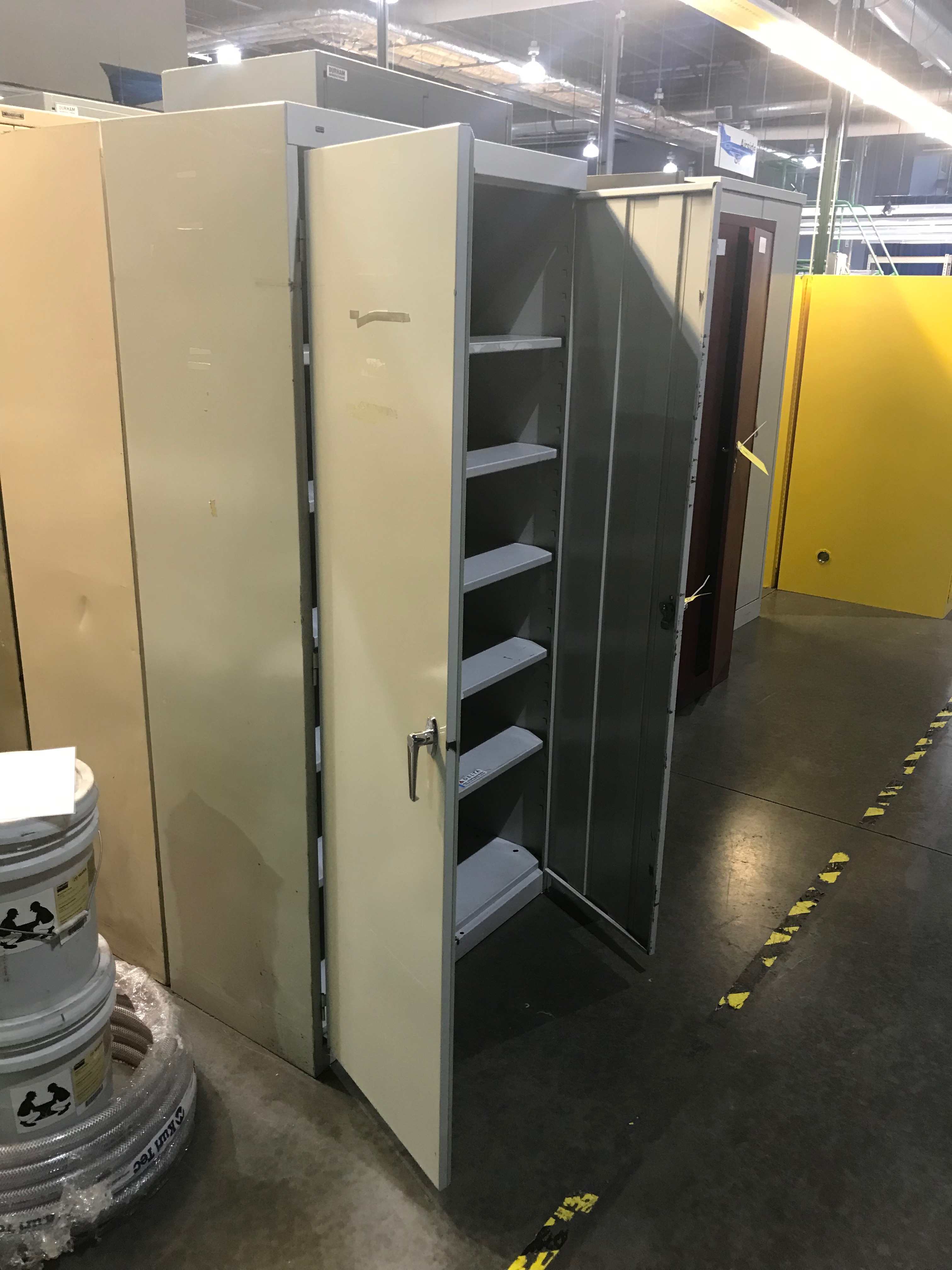 (5) Storage Cabinets: (3) 6 ft tall x 3 ft wide x 18 in deep; (2) 6 ft ...