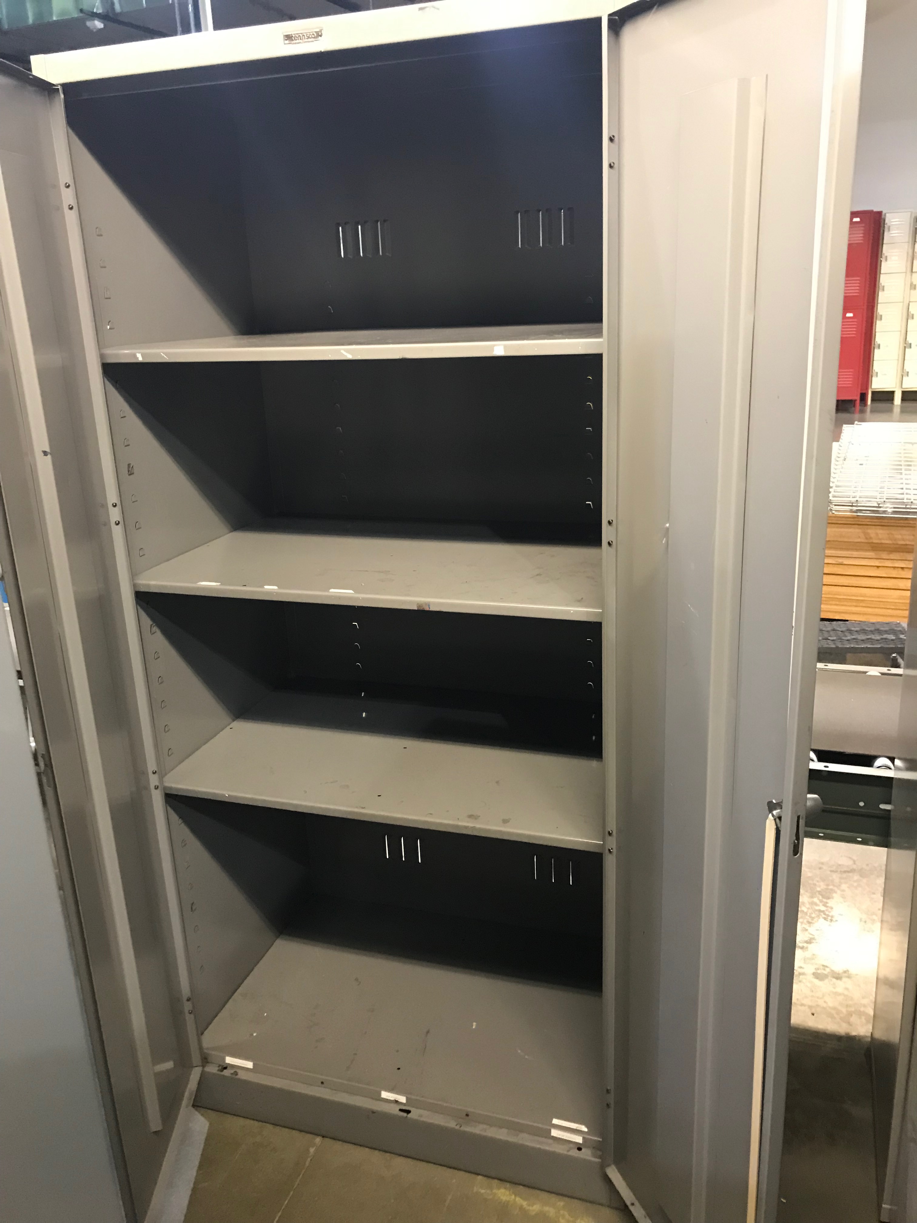 (5) Storage Cabinets: 78 in tall x 3 ft wide x 2 ft deep Removal Fee: $40