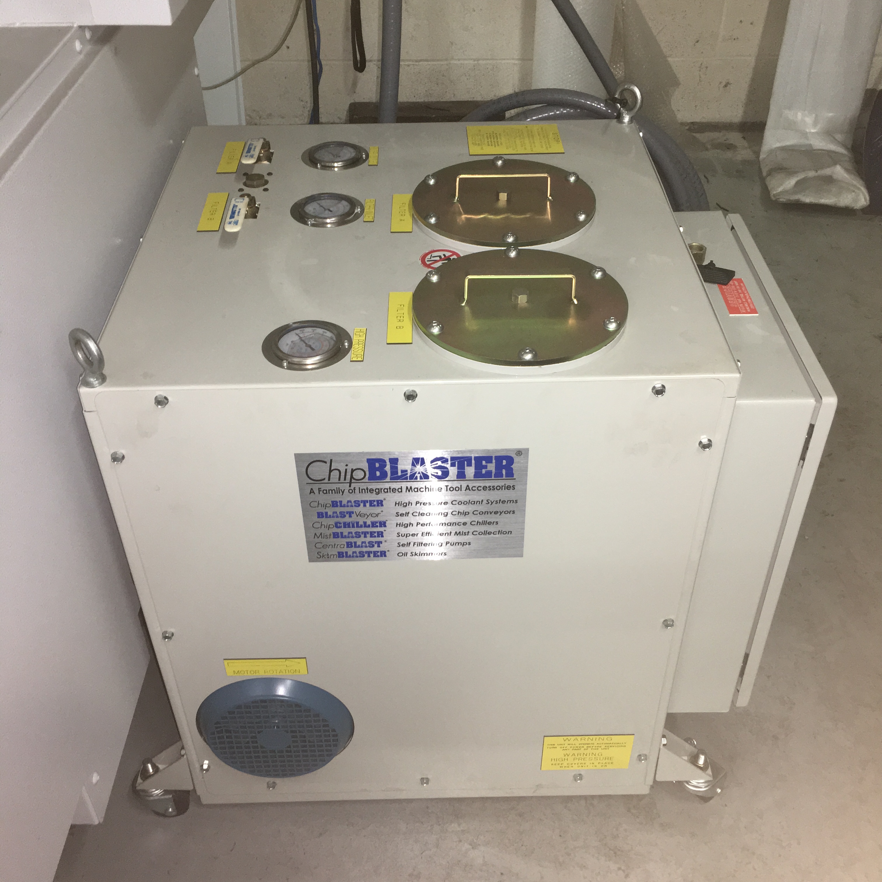 ChipBlaster Mod.D30-70 High Pressure Coolant System - S/N P767 (Located ...