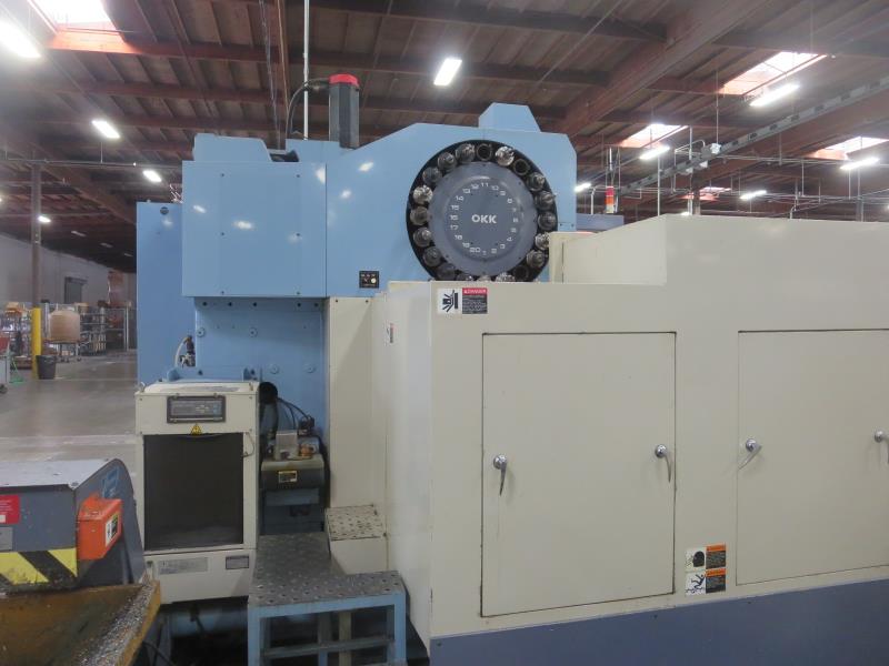 OKK VM7 CNC Vertical Machining Center. 3 Axis 7.5hp, 2 Step Max 10,000 ...