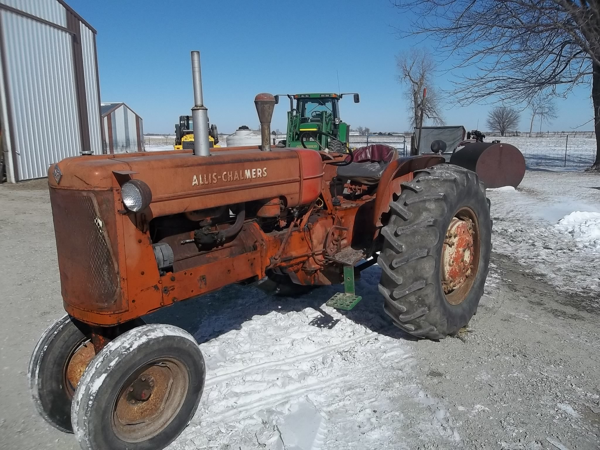 1959 Allis Chalmers D17 Gas Tractor 2ND OWNER, narrow front, 3pt hitch ...