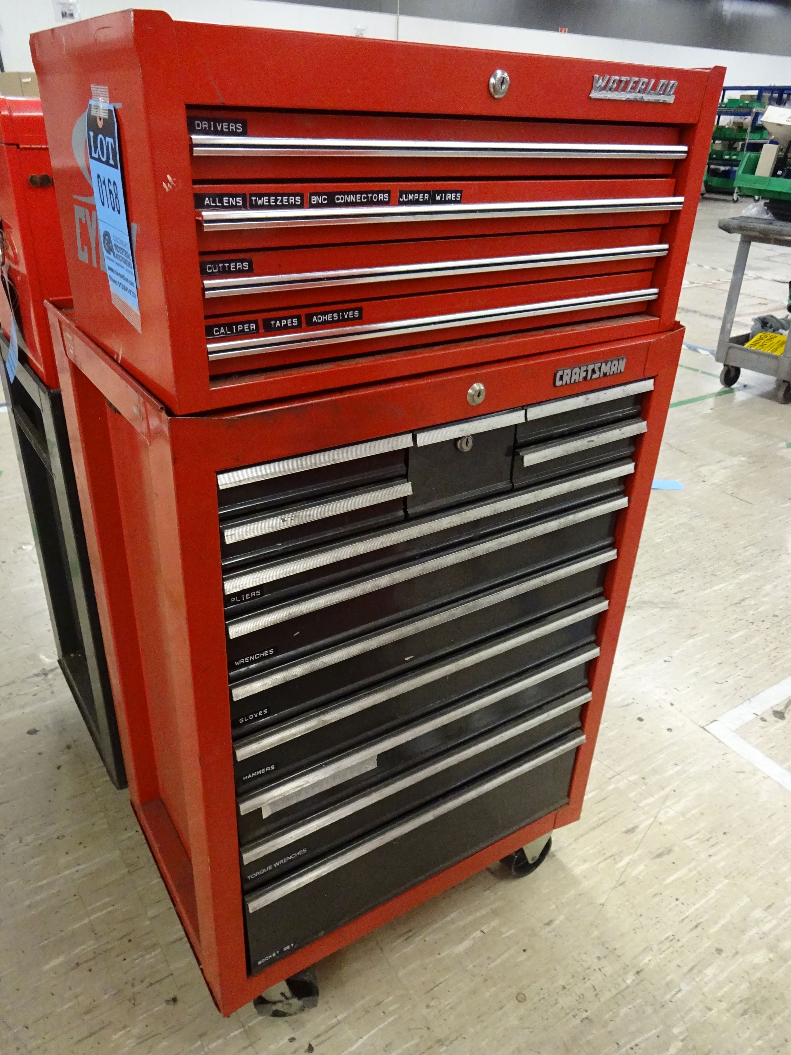16-DRAWER WATERLOO MECHANICS TOOL BOX WITH TOOLS