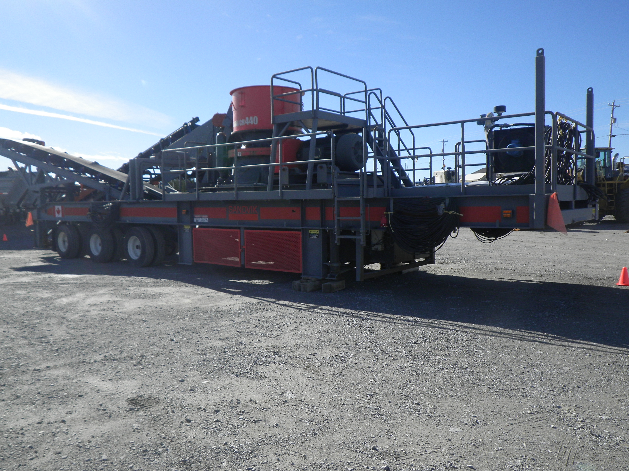 2012 SANDVIK CH440 PORTABLE CONE CRUSHER S/N 0990S12099, W/ 300 HP ELEC ...