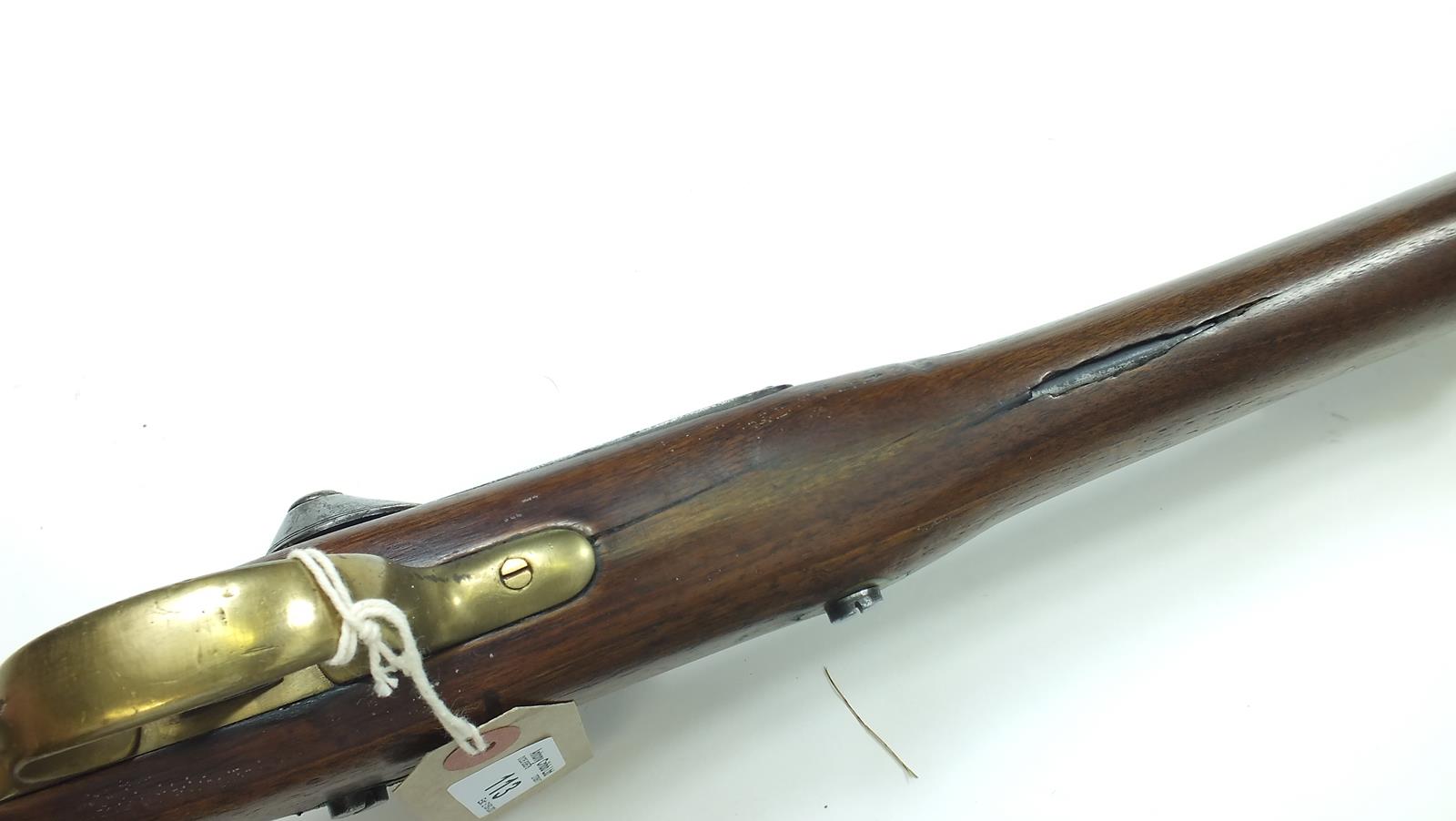A carbine bore two-band percussion service musket, 33inch sighted ...
