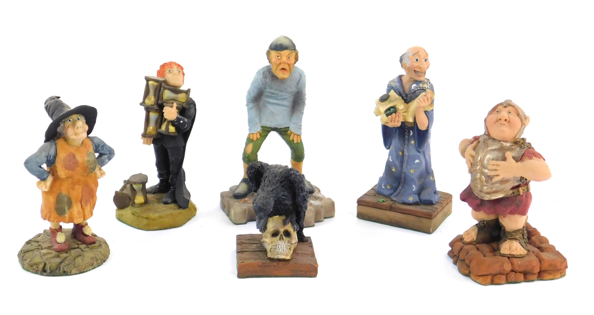 Six Clarecraft Terry Pratchett's Discworld figures, boxed, comprising ...