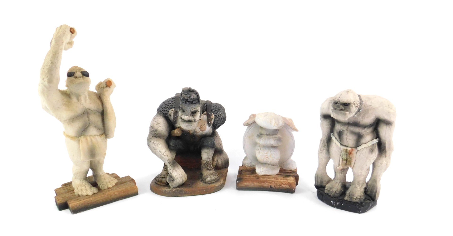 Four Clarecraft Terry Pratchett's Discworld figures, boxed, comprising ...