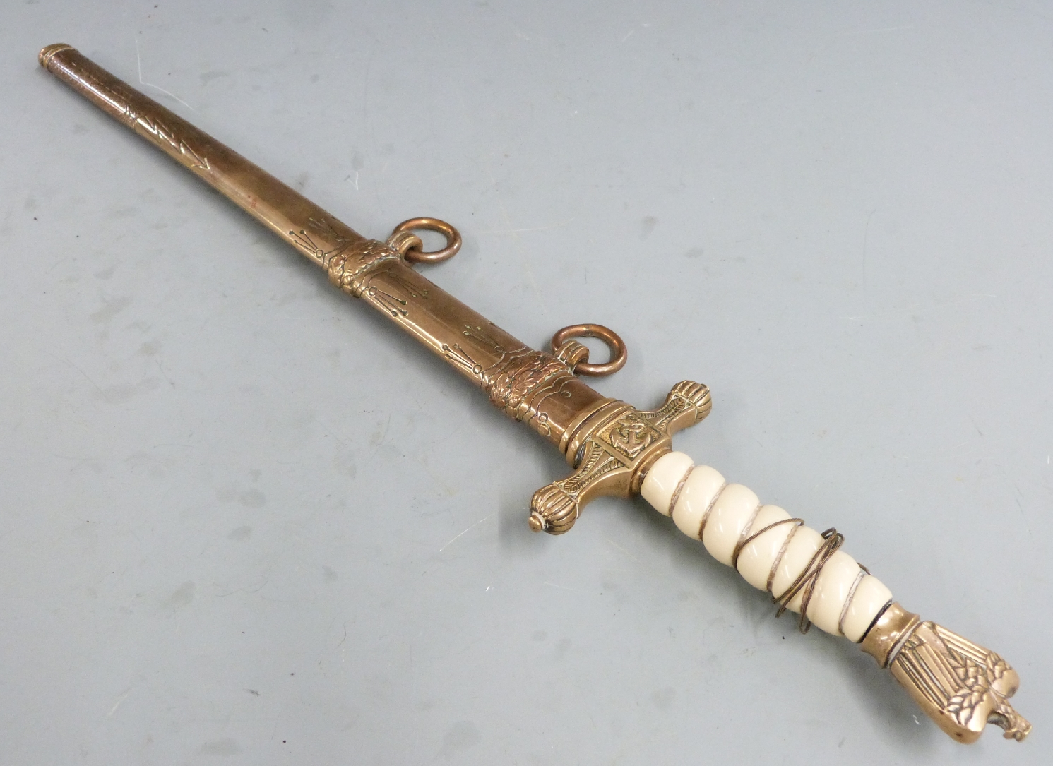 German Third Reich Nazi Naval officer's dagger with Paul Weyersberg ...