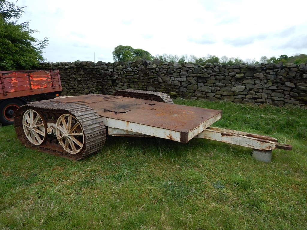 Athey Wagon tracked flat bed trailer, (American)