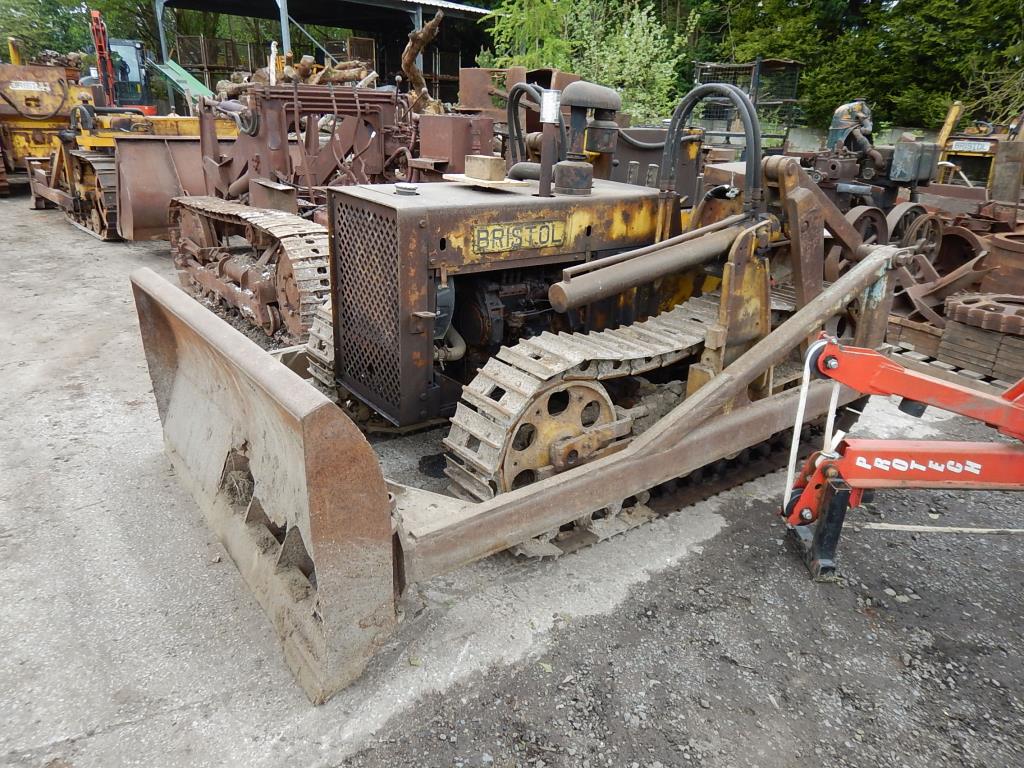 BRISTOL Duplex 3cylinder diesel CRAWLER TRACTOR Fitted with over loader ...