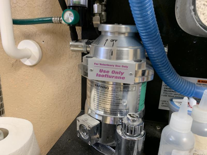 Wall Mounted Anesthesia, Isoflurane by Matrix / Midmark