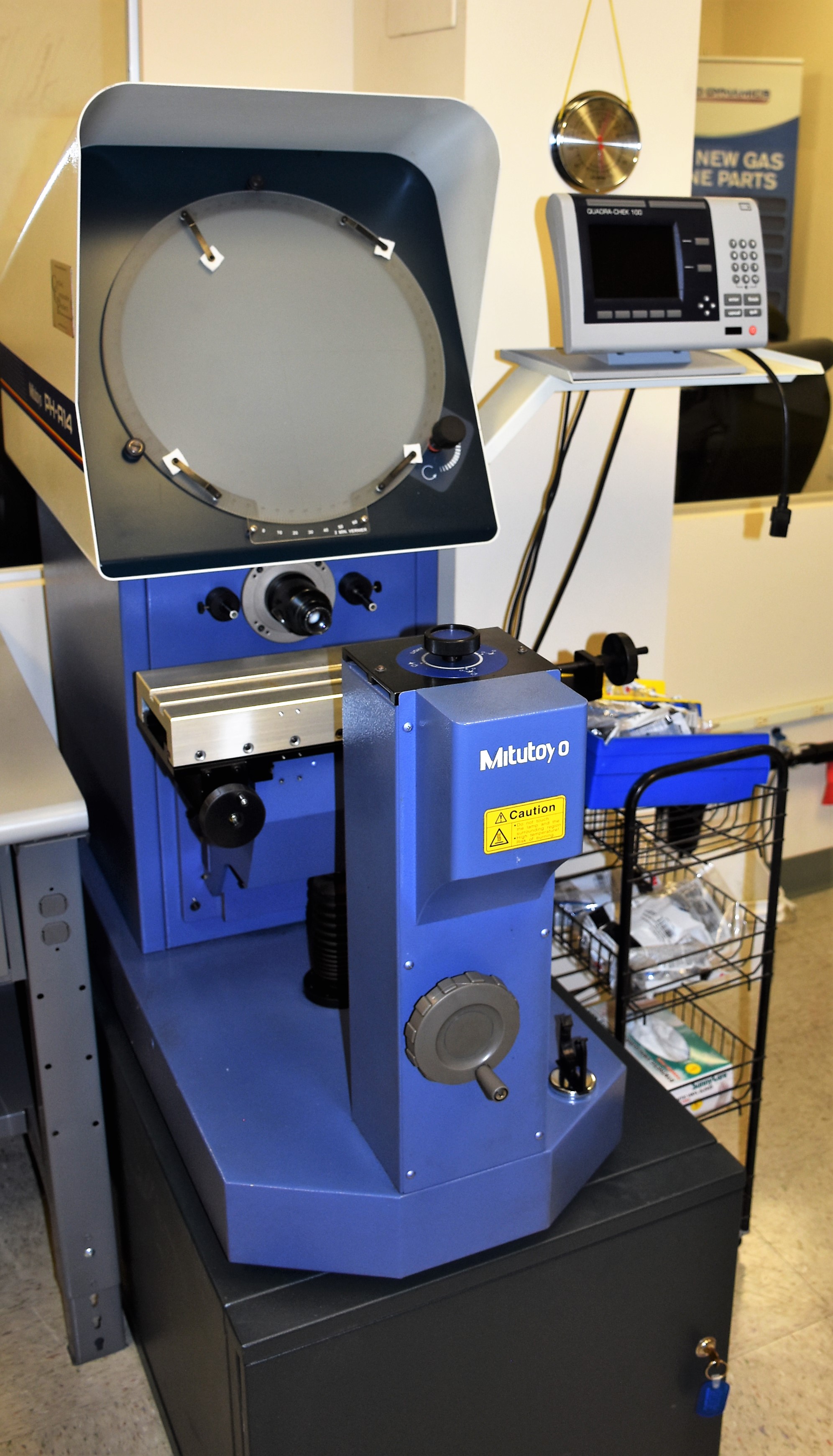 14" Mitutoyo PH-A14 Optical Comparator, With Quadra-Check 100, Inverted ...