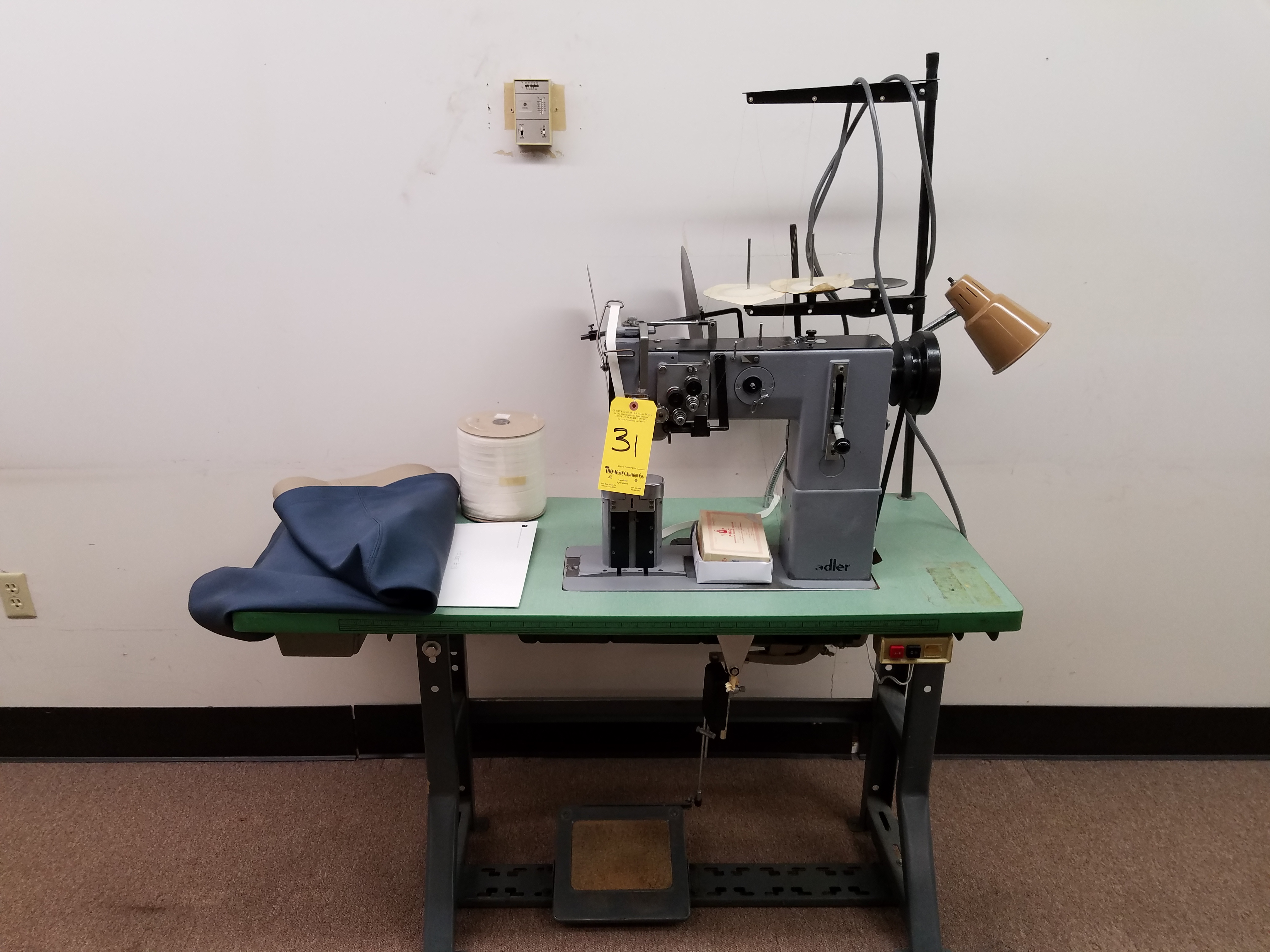 Adler Double Needle Industrial Sewing Machine Model 268-263 NH1, 48 in ...