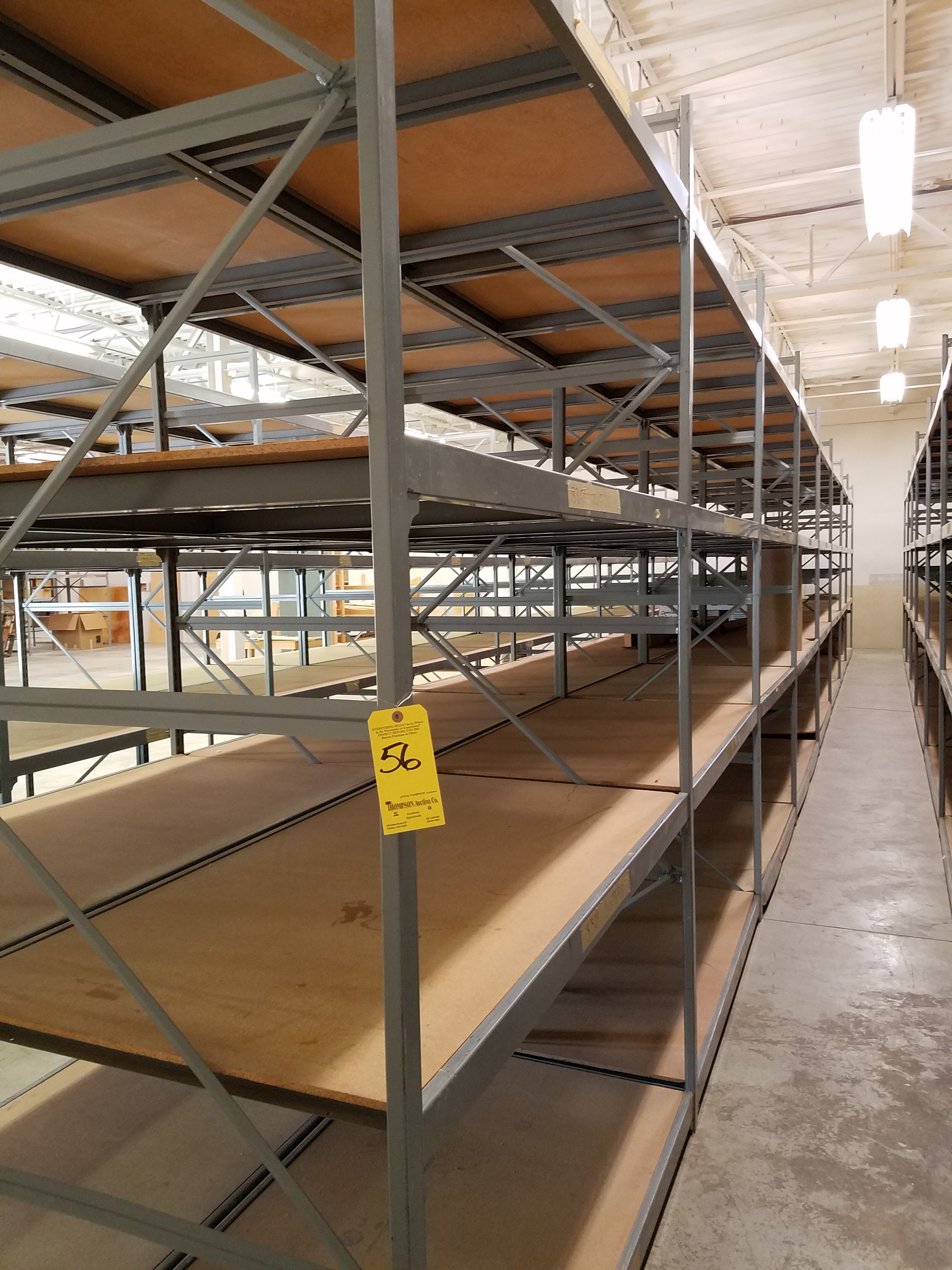 (8) Shelving Units, 36 in Deep x 96 in Wide x 10 ft. High
