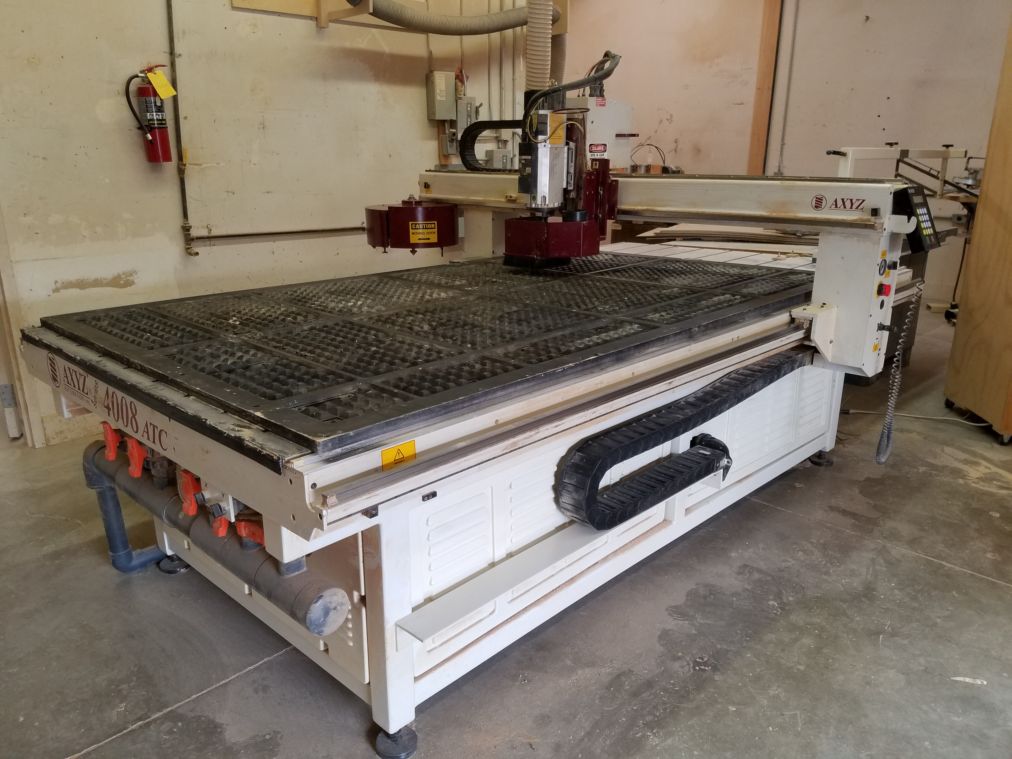 AXYZ CNC Router Table Model 4008, 10 HP, 30,000 RPM Spindle, 8-Position ...