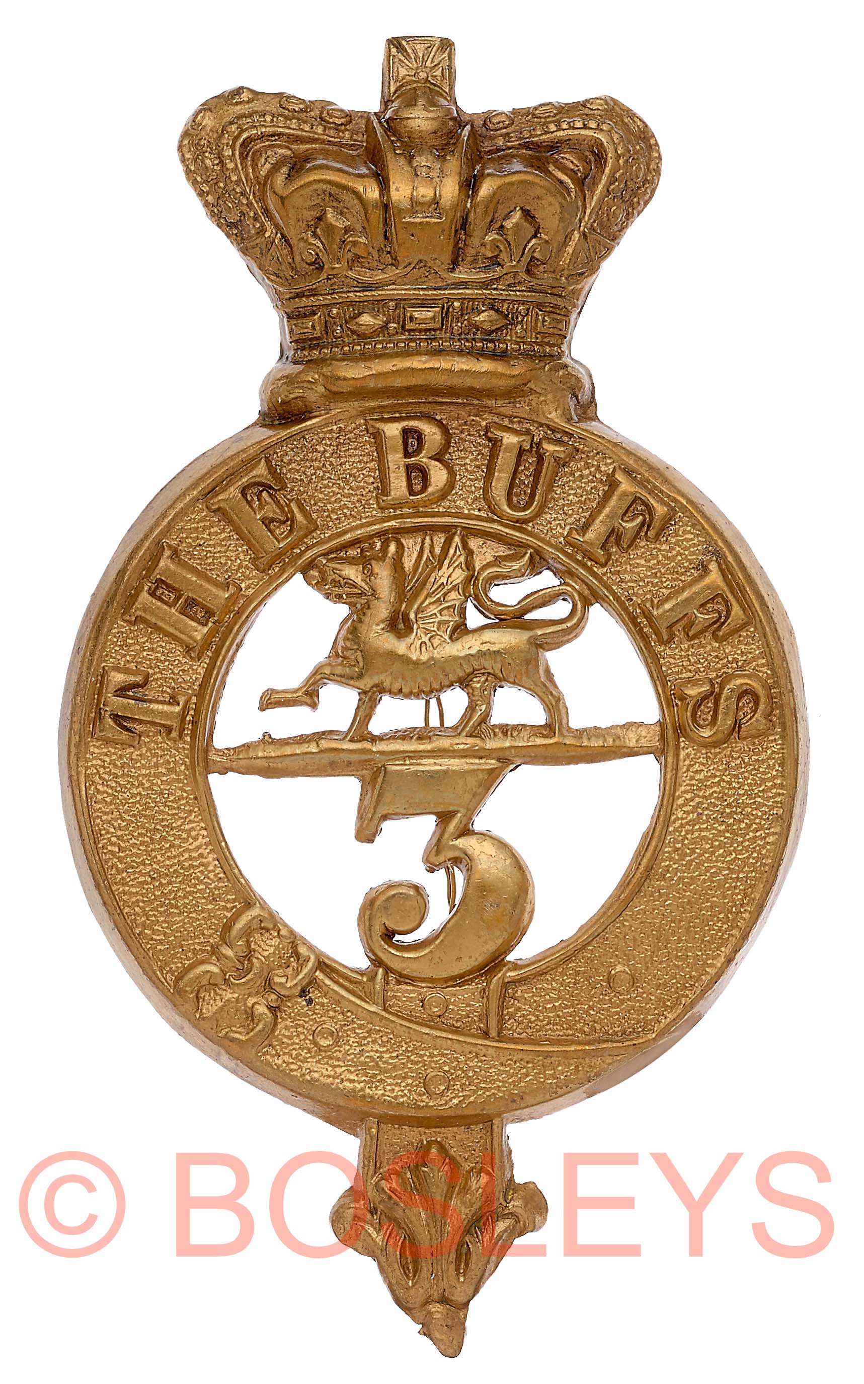 3rd (East Kent) Regiment of Foot (The Buffs) Victorian OR’s glengarry ...
