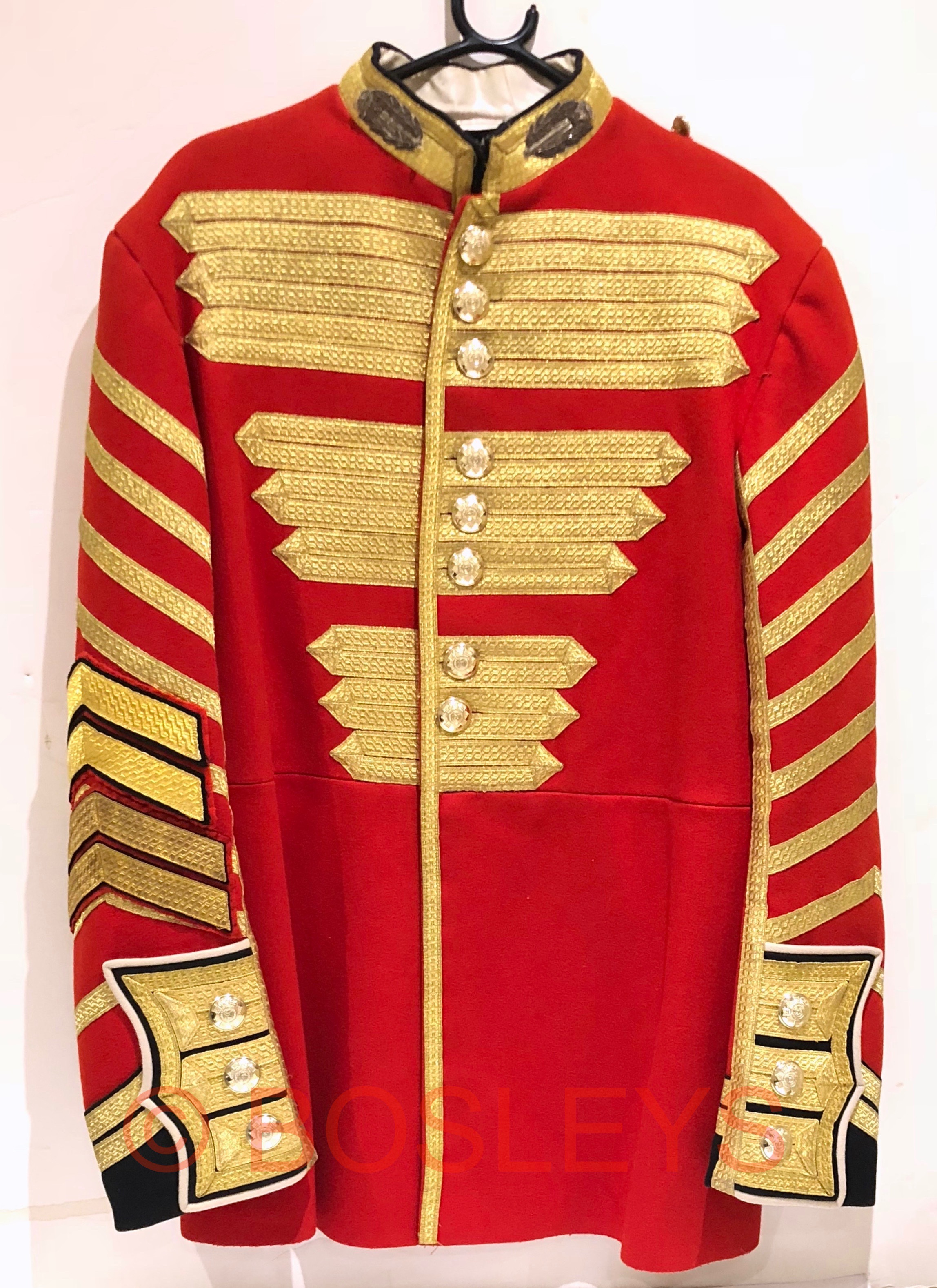 Scots Guards Drum Major’s Scarlet Tunic.A magnificent and rare example ...