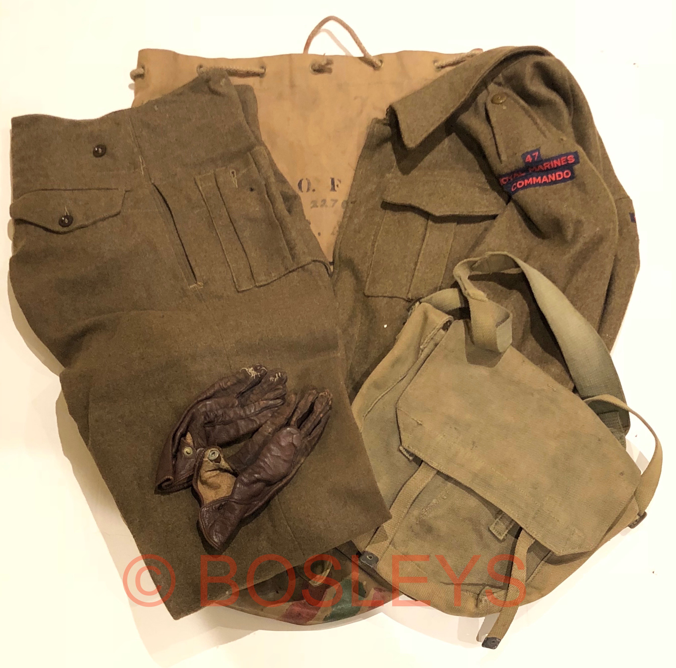 WW2 47 Royal Marines Commandos Attributed Battledress Uniform. This ...