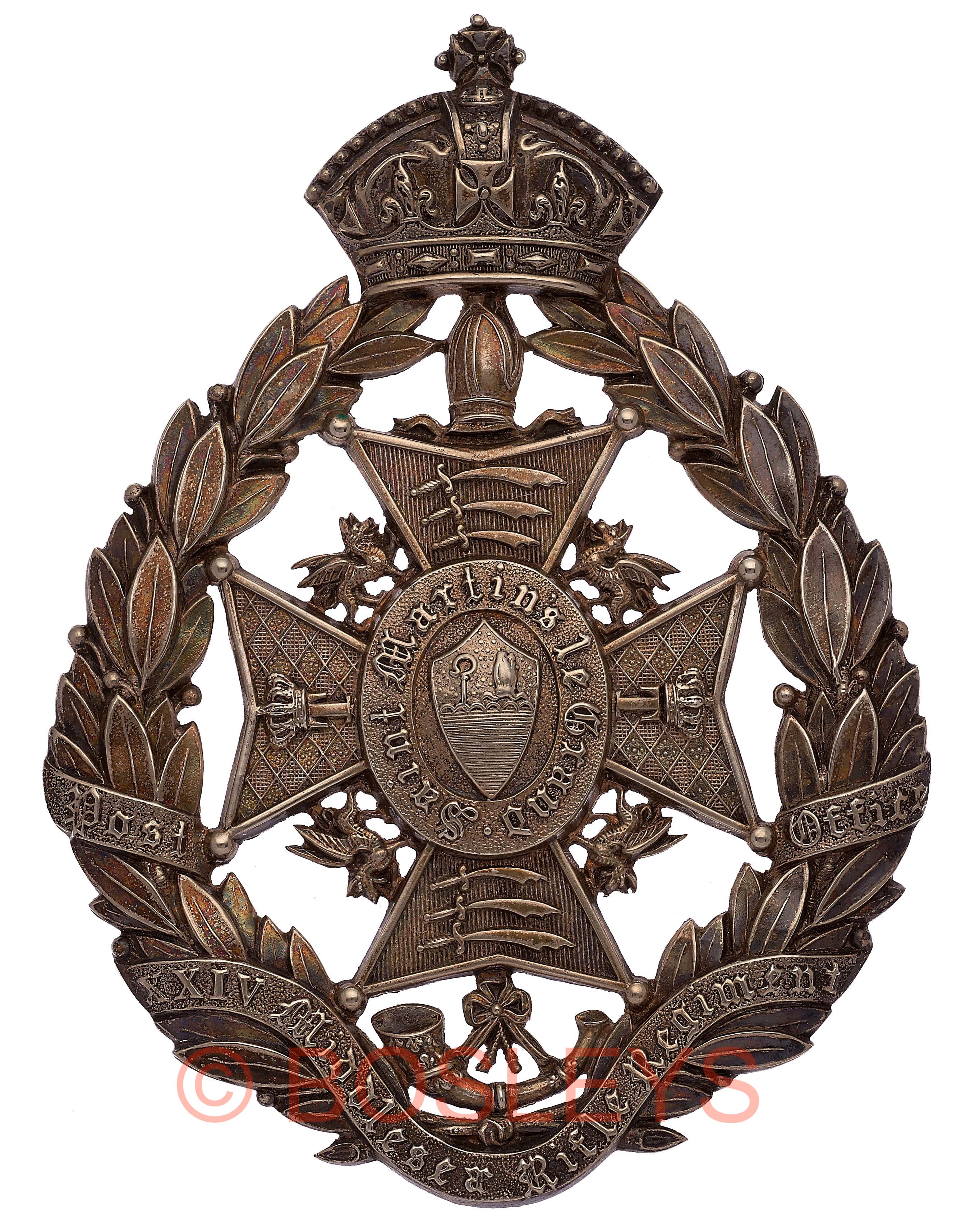 24th (Post Office) Middlesex Rifle Volunteers post 1880 Officer’s pouch ...