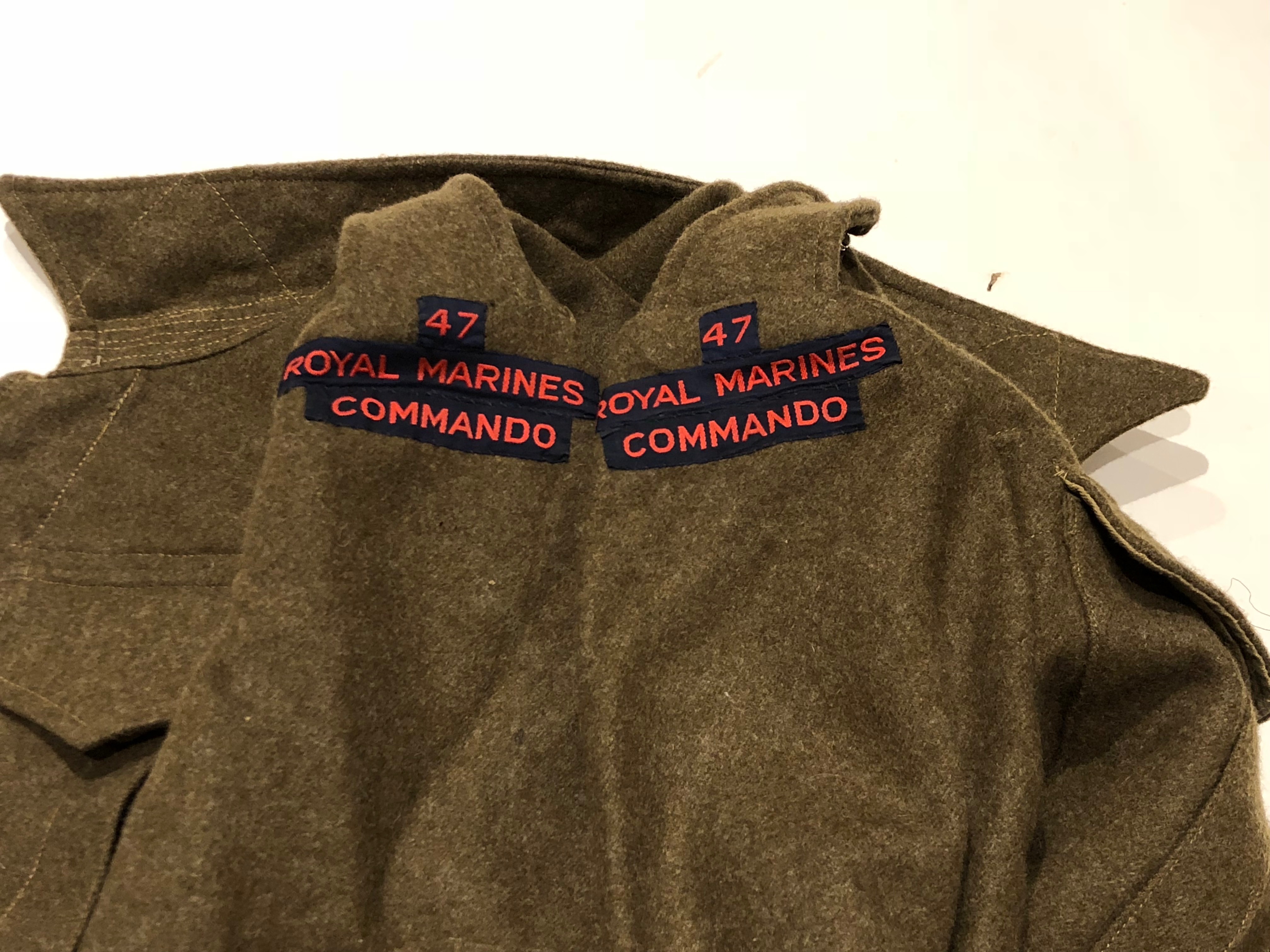 WW2 47 Royal Marines Commandos Attributed Battledress Uniform. This ...