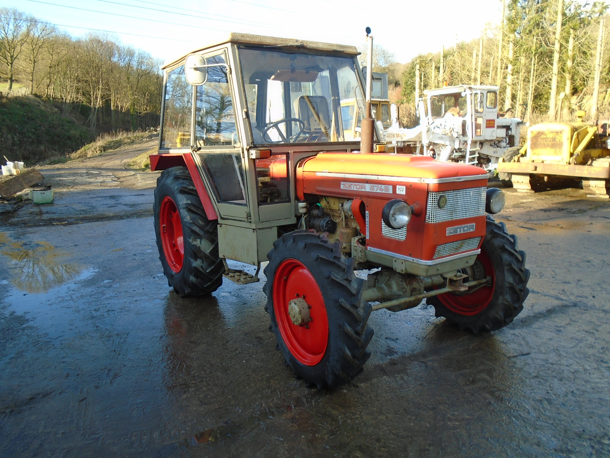 ZETOR 5748 4WD TRACTOR REG No VEP 19T FIRST REGISTERED 8.8.78 2600HRS ...