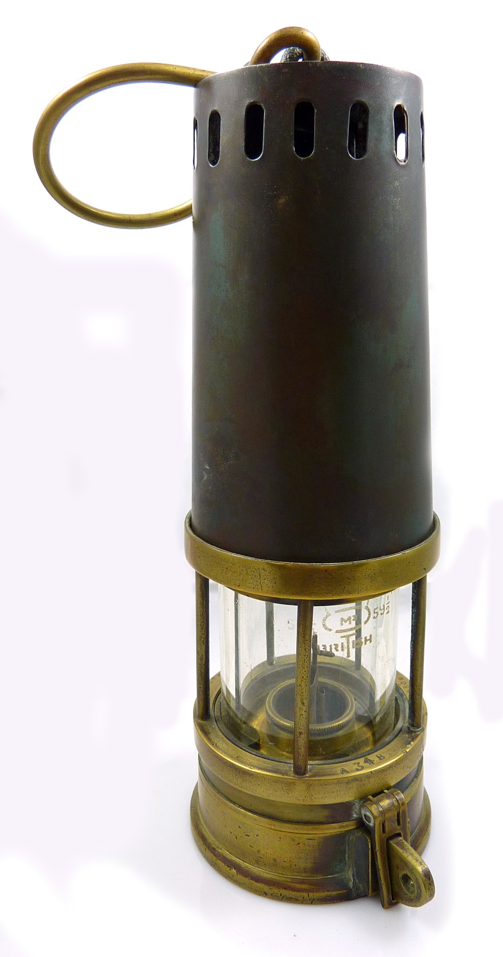 A circa 1885 Clanny style miner's safety lamp by The Deflector Safety ...
