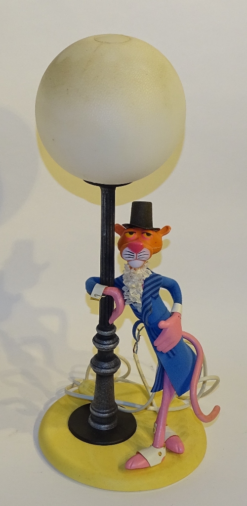 A retro 1984 Pink Panther lamp, by Linea Zero with original box and ...