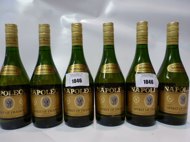 6 bottles of Napoleon Spirit of France brandy, each 70 cl, 40%