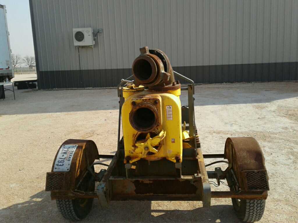 2011 Wacker Neuson PT6 Centrifugal Trash Pump, Kohler 3 Cylinder Diesel ...