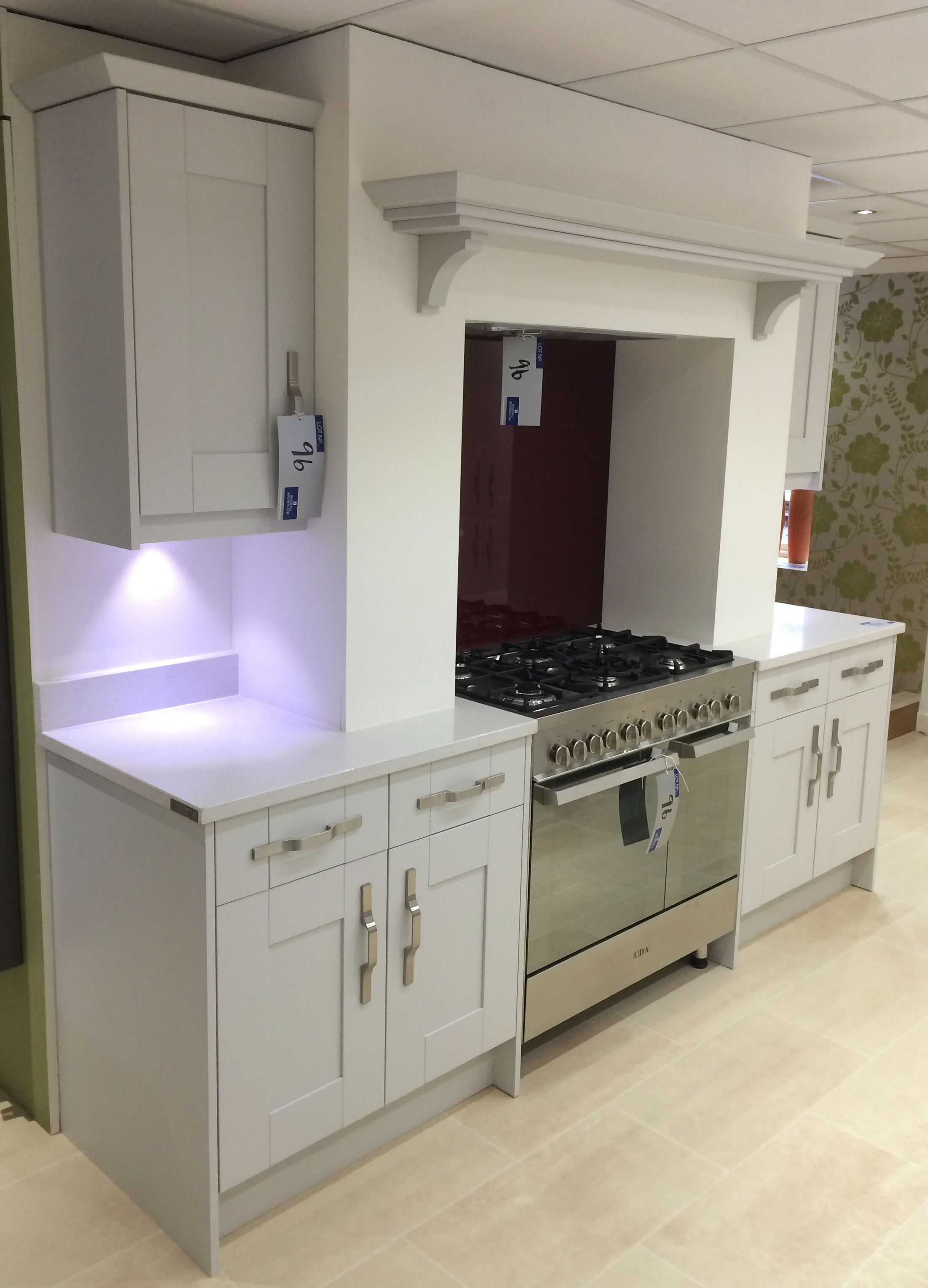A Symphony Cranbrook Platinum Shaker Style Fitted Kitchen Display ...