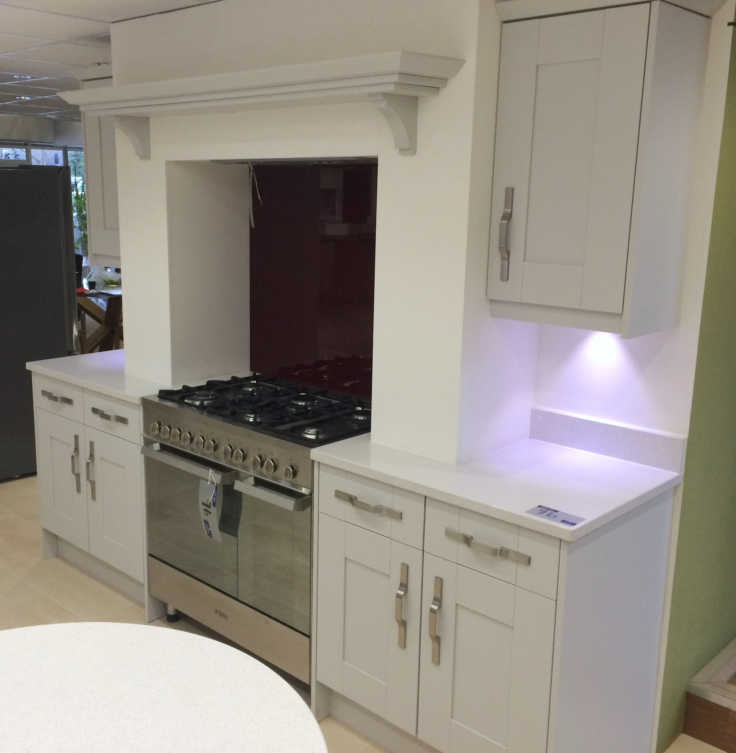 A Symphony Cranbrook Platinum Shaker Style Fitted Kitchen Display ...