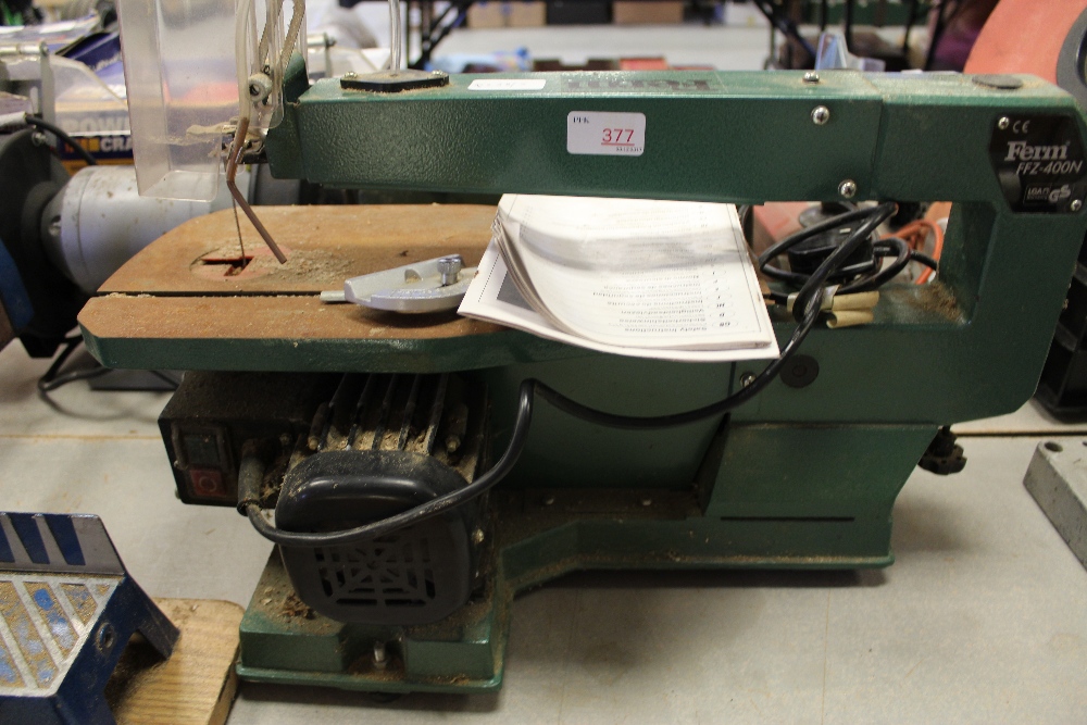 Ferm FFZ 400N band saw, with instruction leaflet