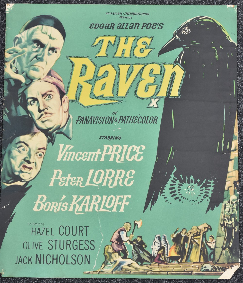 Movies and Cinema - a promotional poster Edgar Allan Poe's The Raven ...