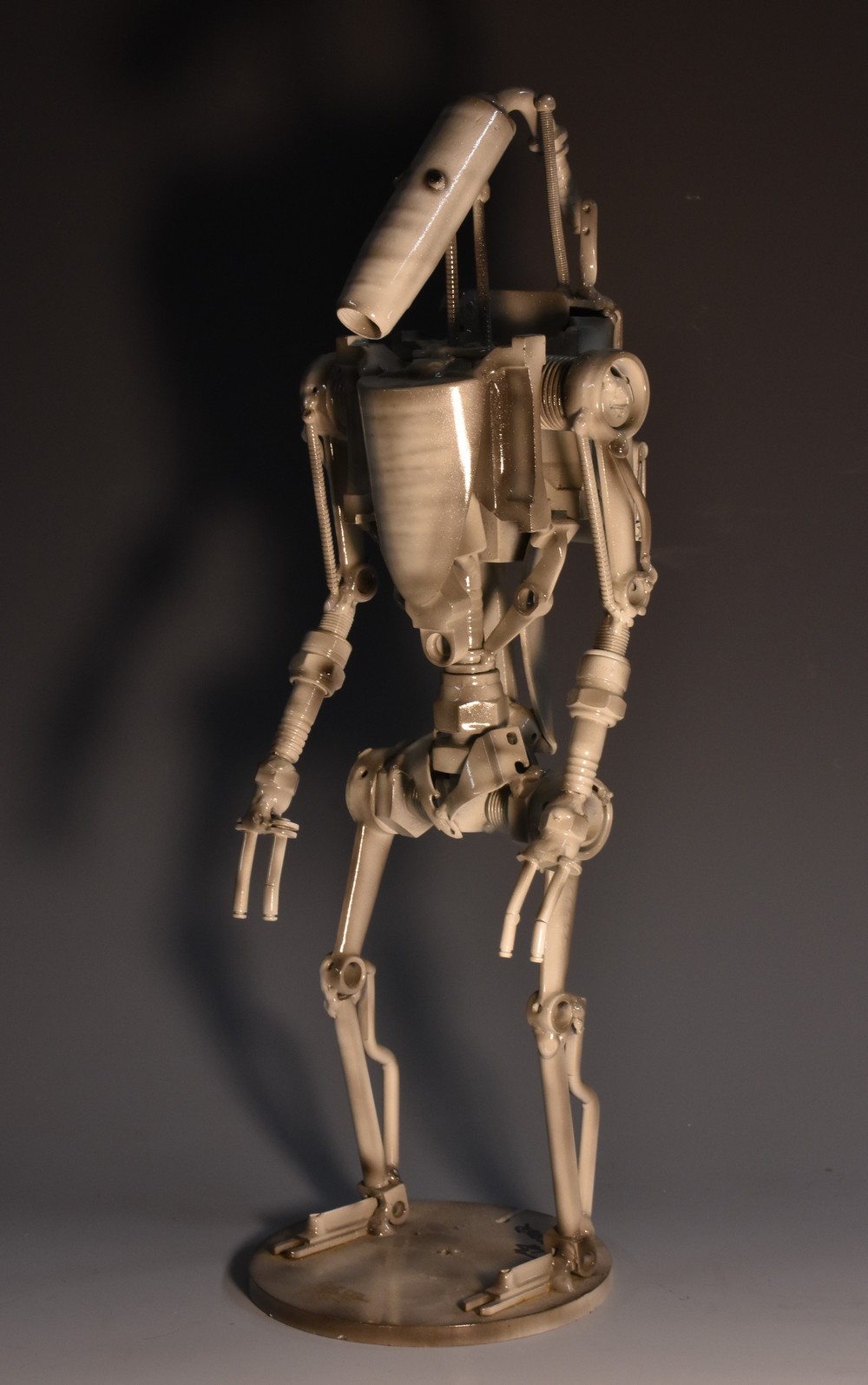 Movie Props - a one-off metal sculpture, of a Star Wars Droid soldier ...