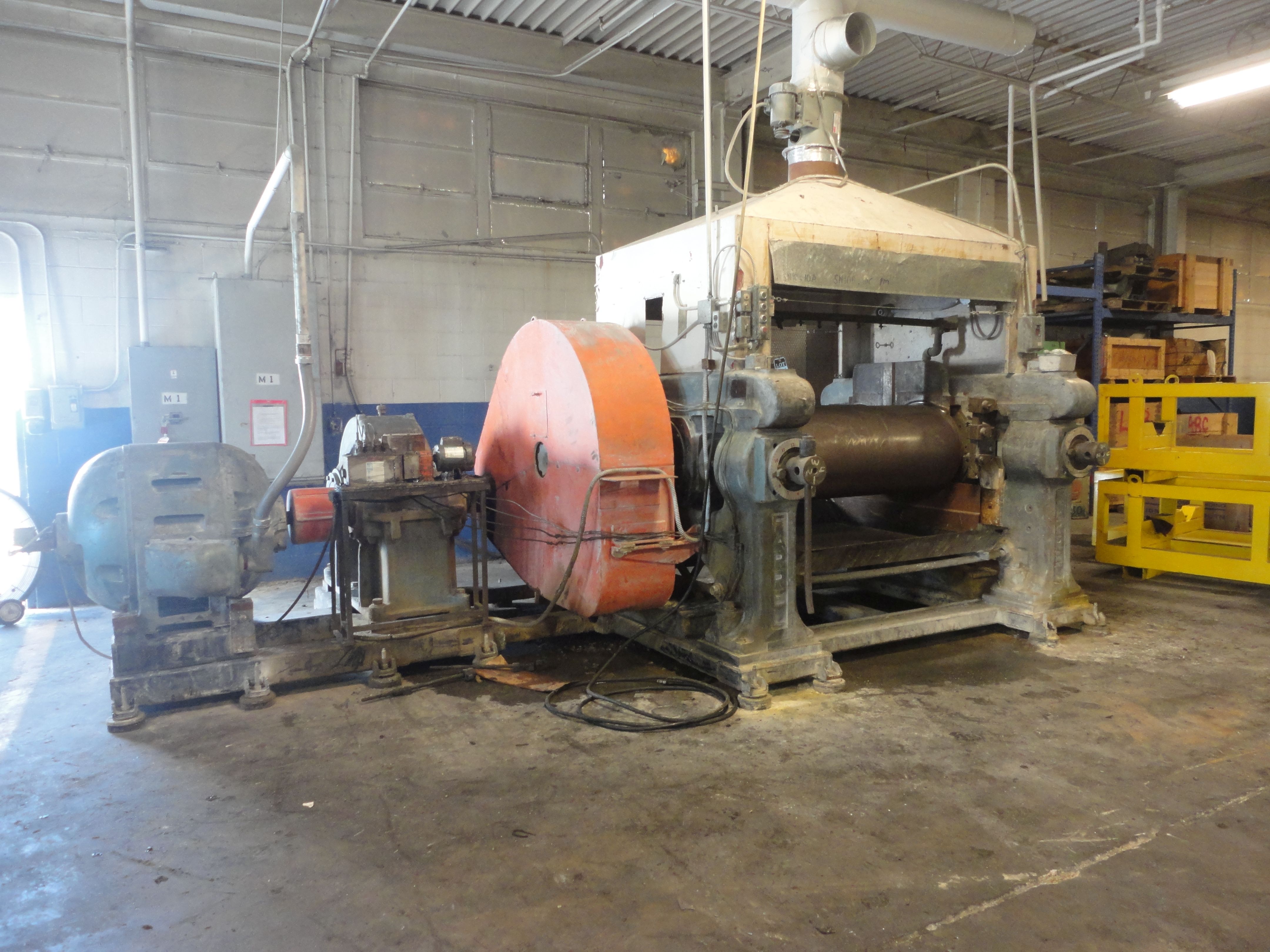 60" FARRELL UNITIZED BULL GEAR AND PINION RUBBER ROLLING MILL; S/N ...