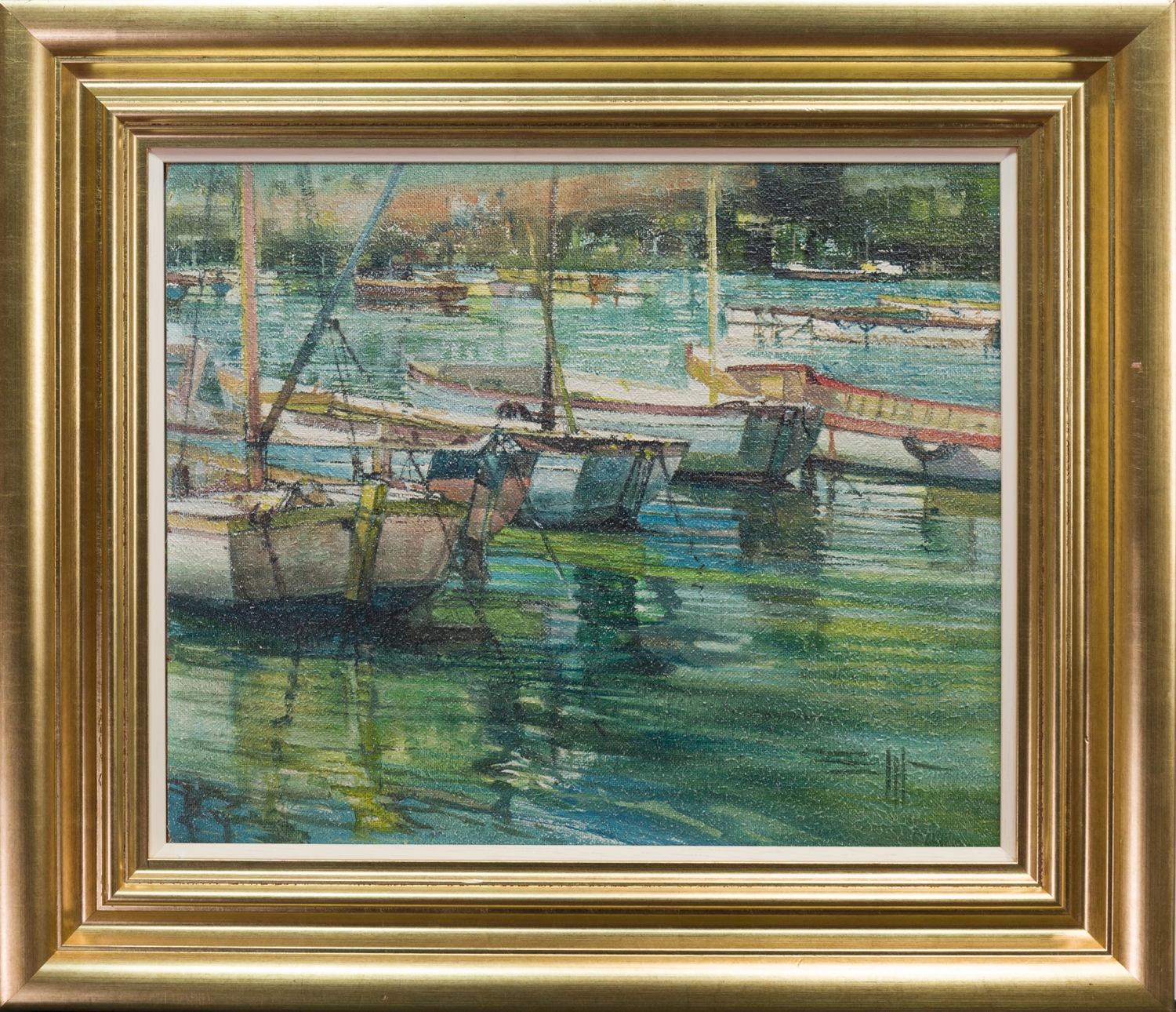 * ERIC MASON (BRITISH 1921- 1986), FALMOUTH, ST IVES oil on board 50cm ...