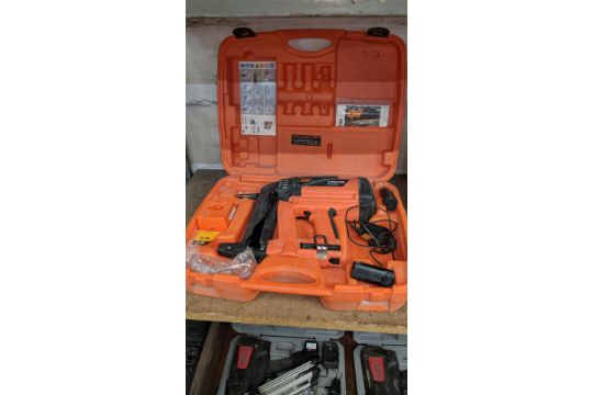 Spit Pulsa 700E nail gun including charger, case & 2 batteries ...
