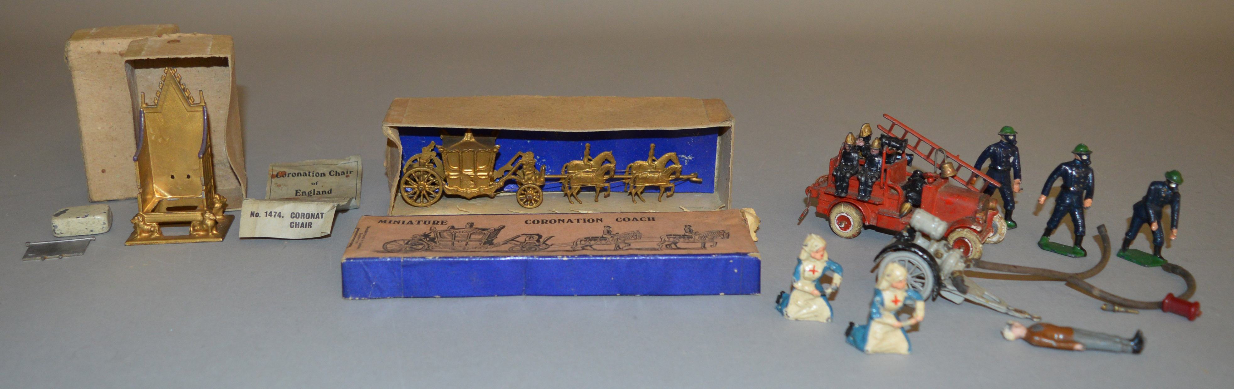 2 unboxed vintage Taylor & Barrett diecast models including a Fire ...